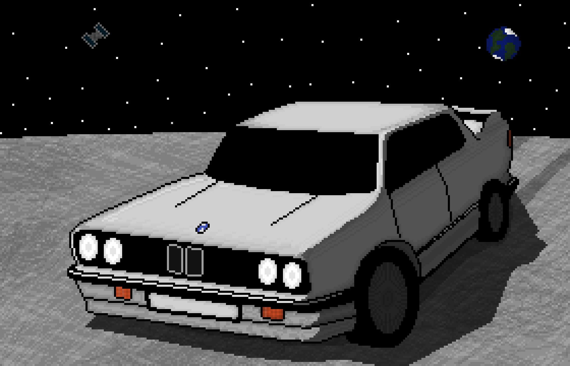 Pixilart - BMW On Moon by DanAG