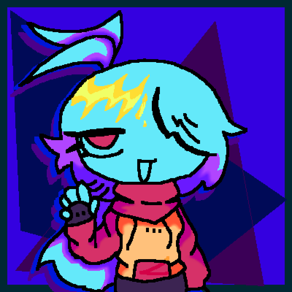 Pixilart - Dark Blue - SPONSOR TO Selentia by BUNNYCHANUwU