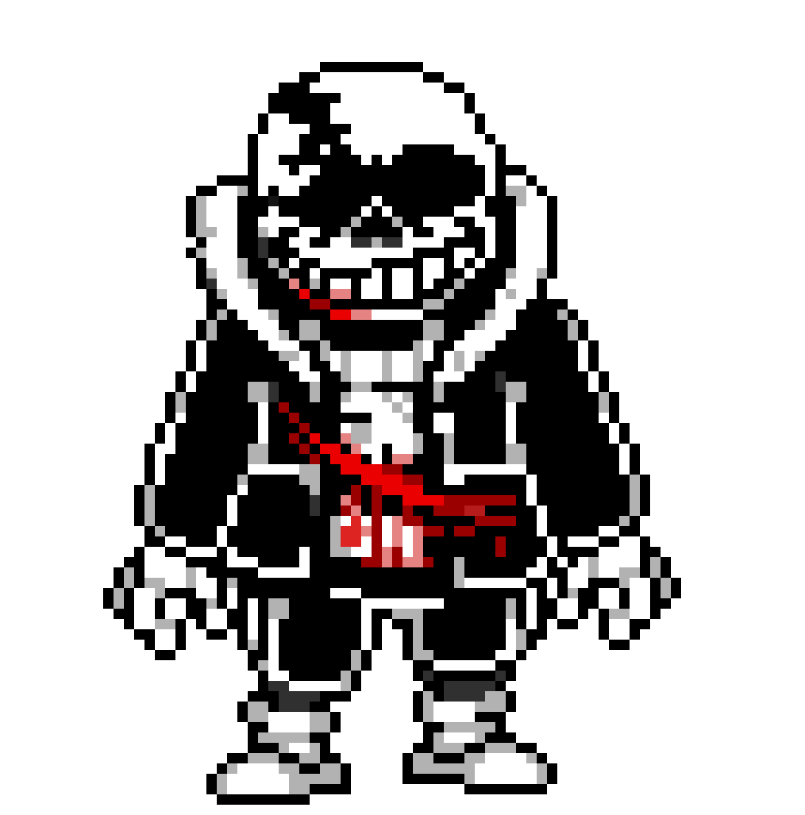Pixilart - UNDERTALE LAST GENOCIDE SANS PHASE 3 SPRITE by TEAM-USLG