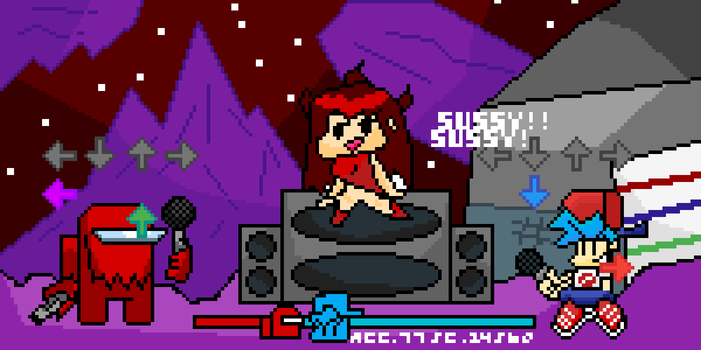 Pixilart - FNF impostor v3 red by LandonLMR