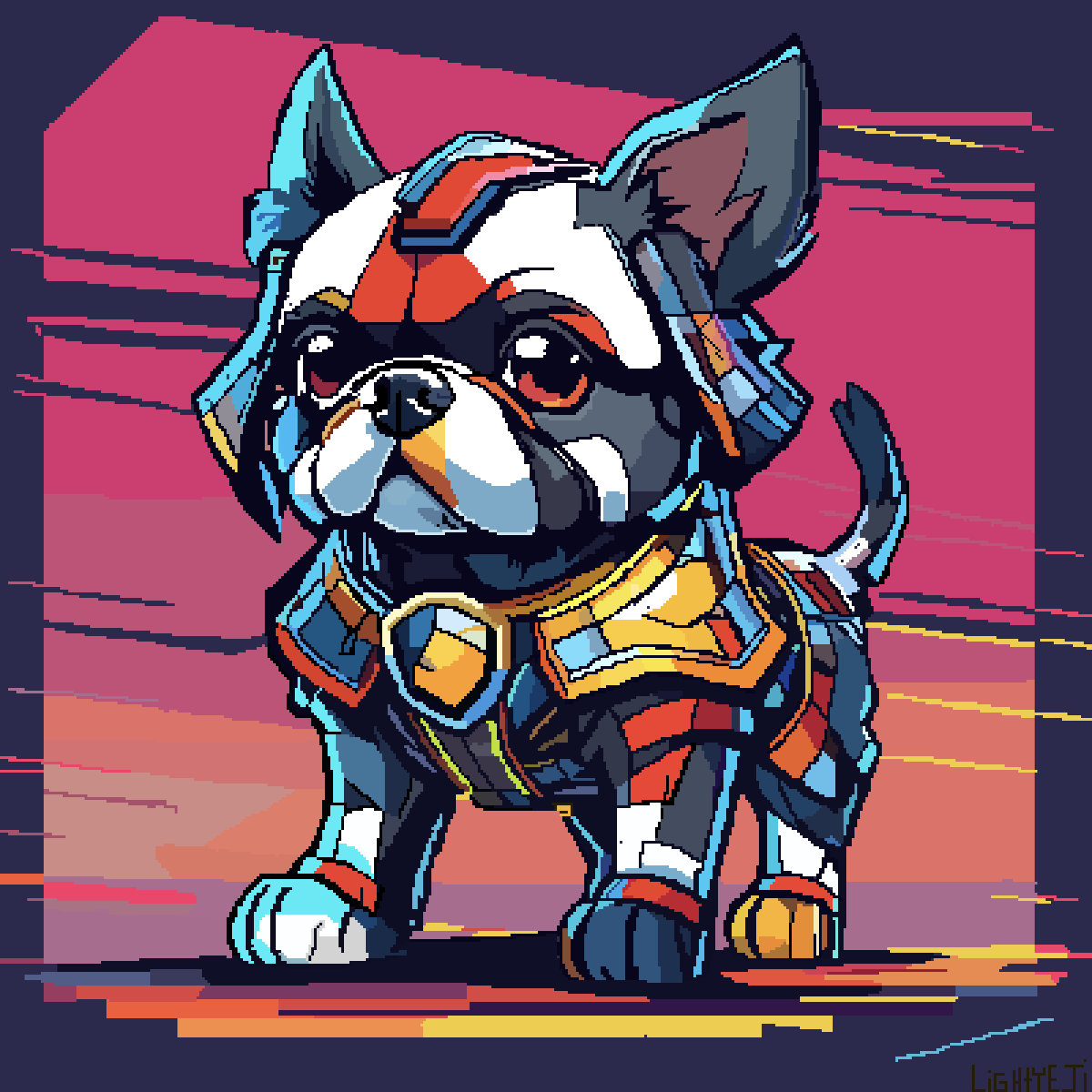 Pixilart - Cyberdog by LightYeji