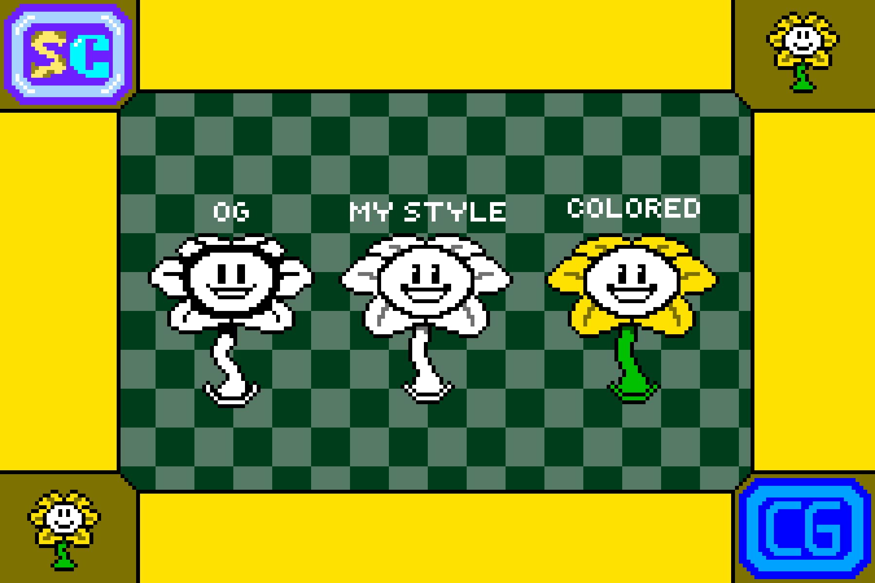 Pixilart - UnderTale Flowey by SpongeChris