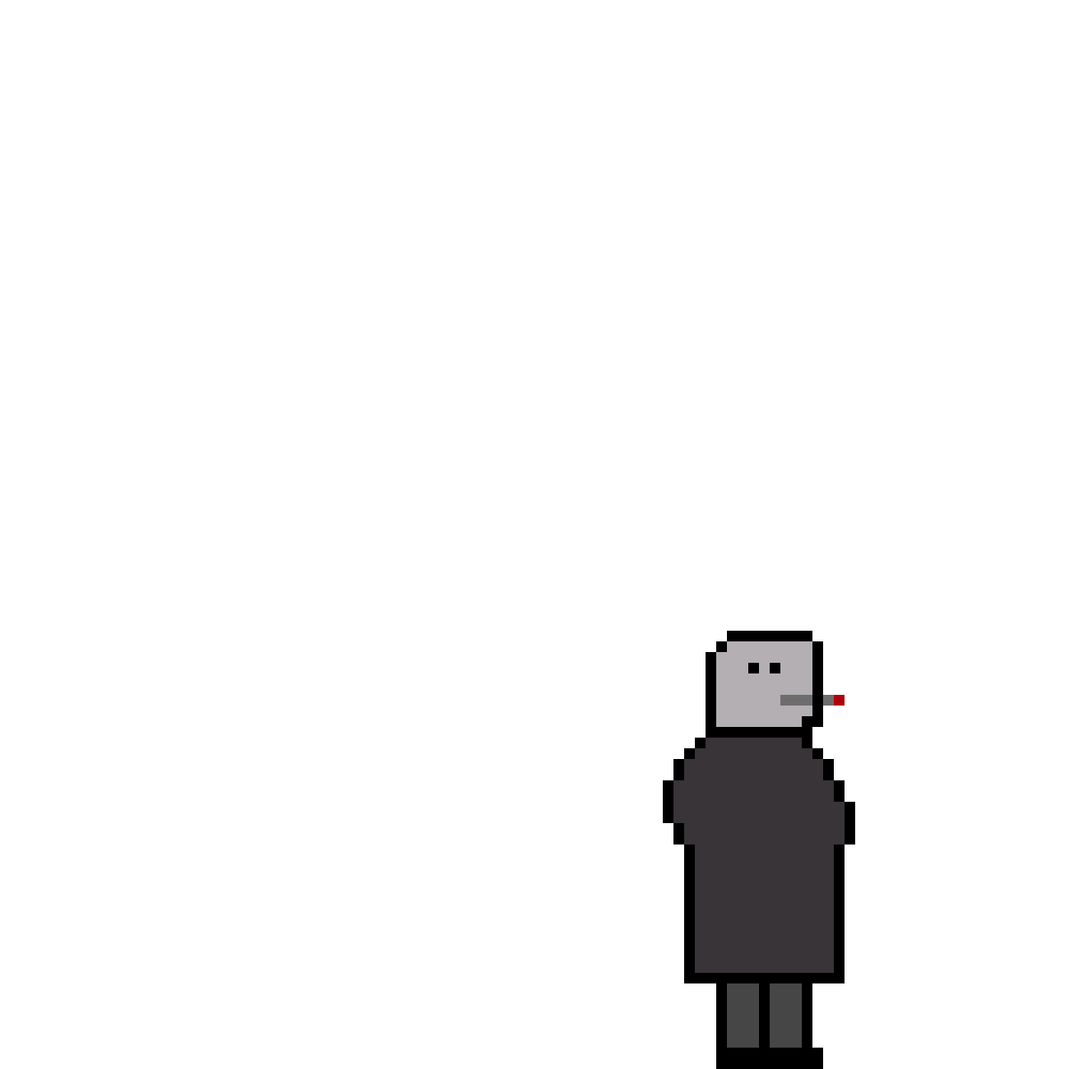 Pixilart - man smoking gif by Boshk
