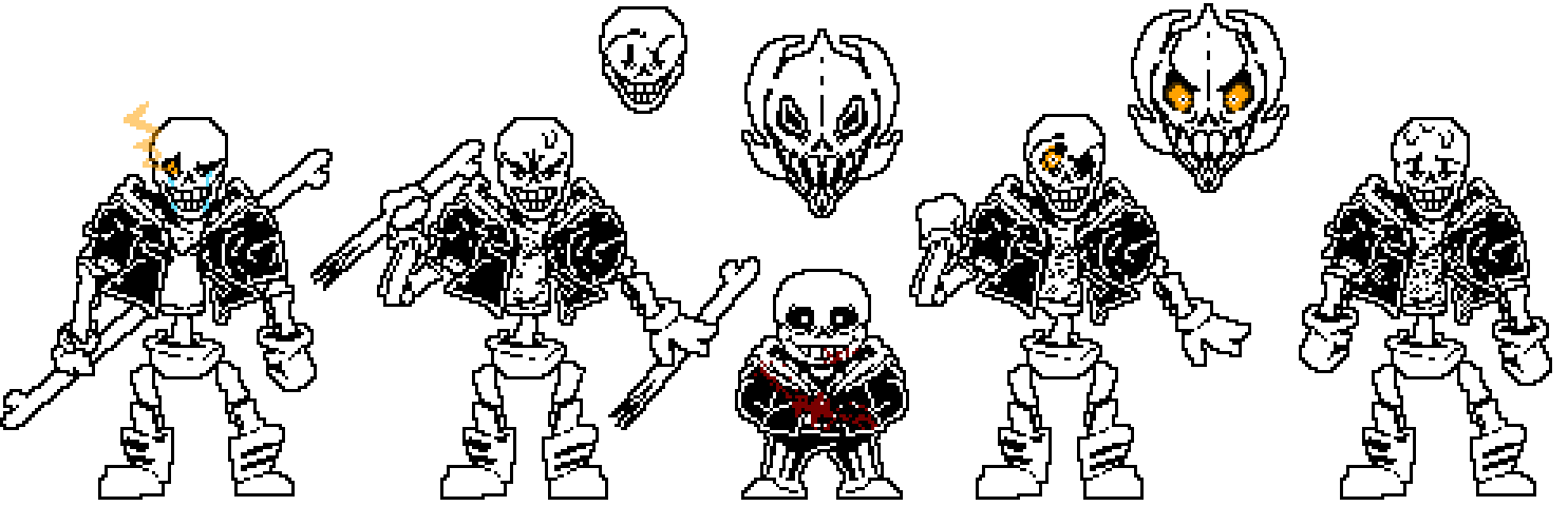 Pixilart Disbelief Papyrus 1 4 By Pixelated Gamer