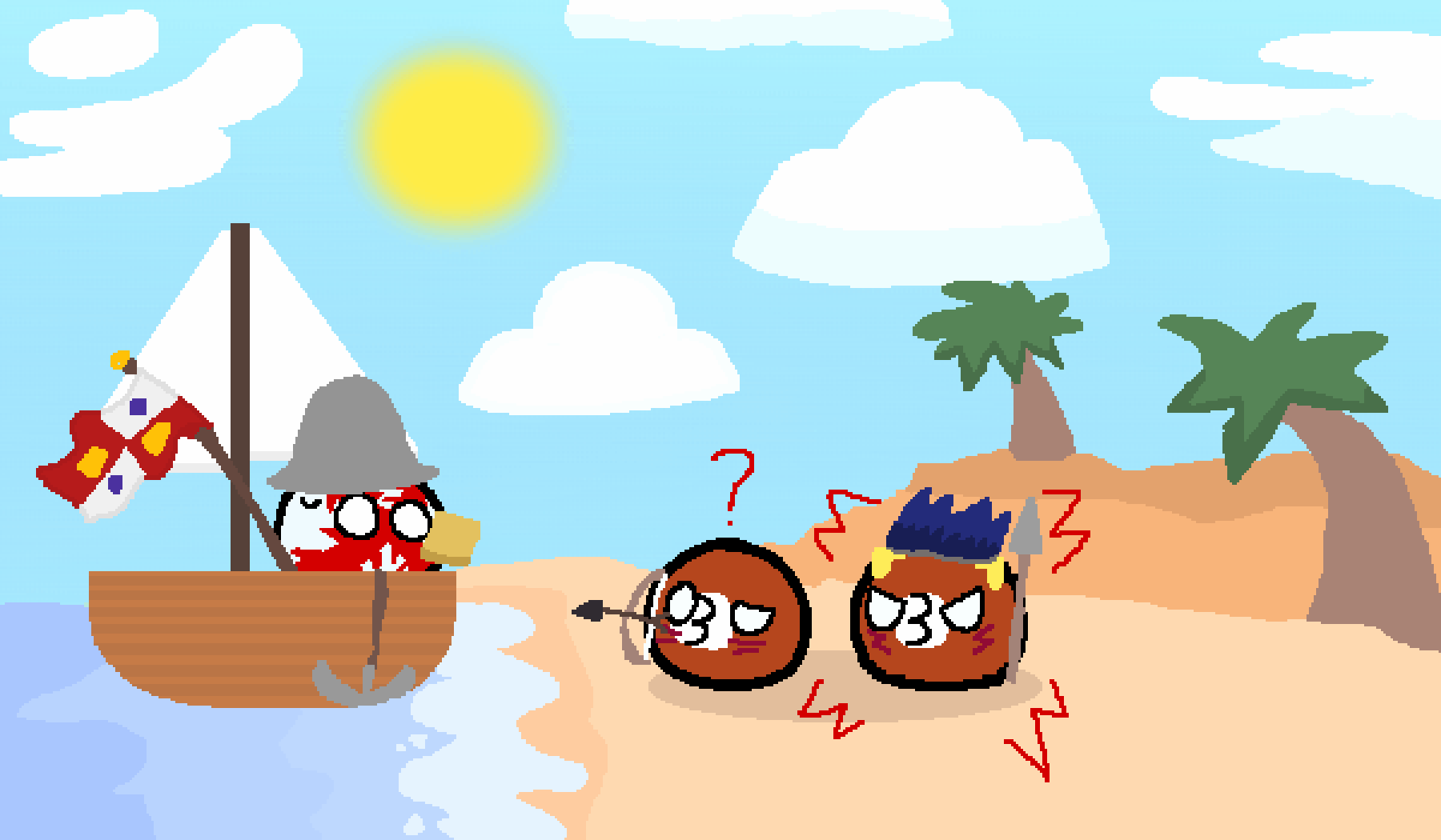 Pixilart - Spanish Discovery of the Americas... by Pyrobyte