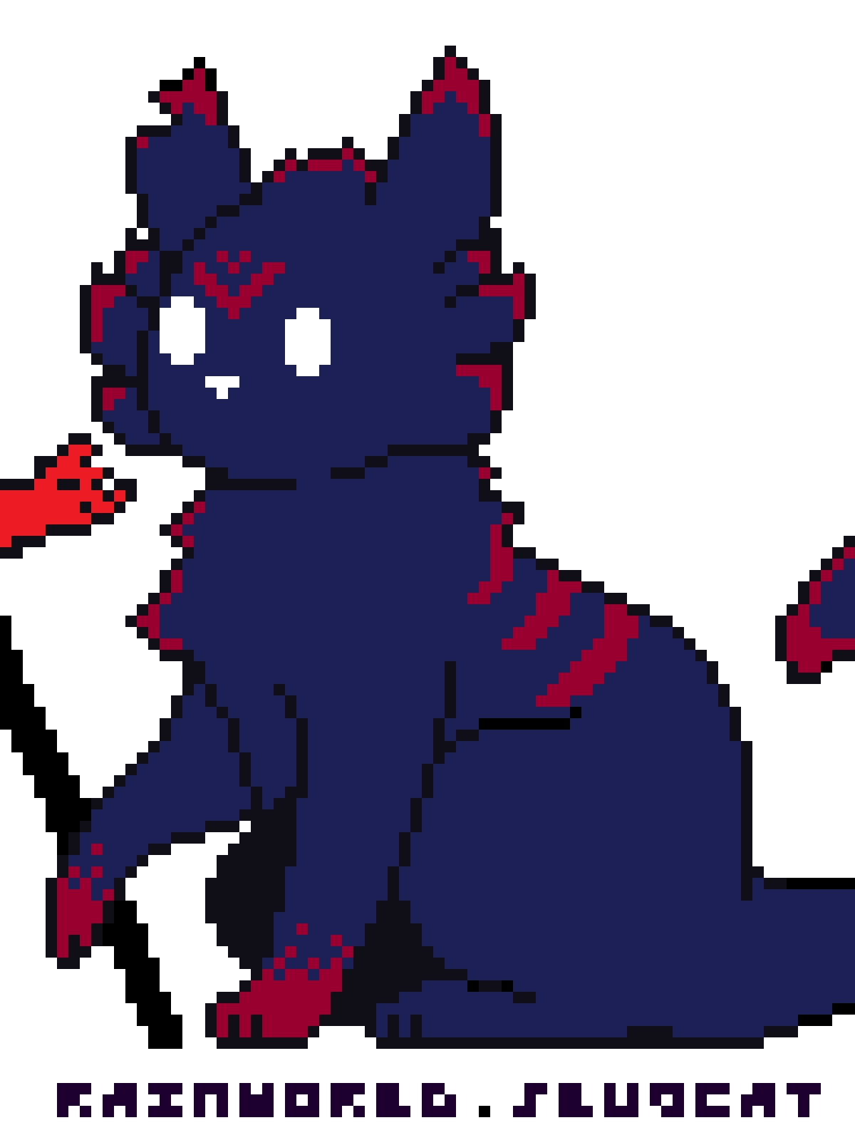 Pixilart - Slugcat OC by Drakonia