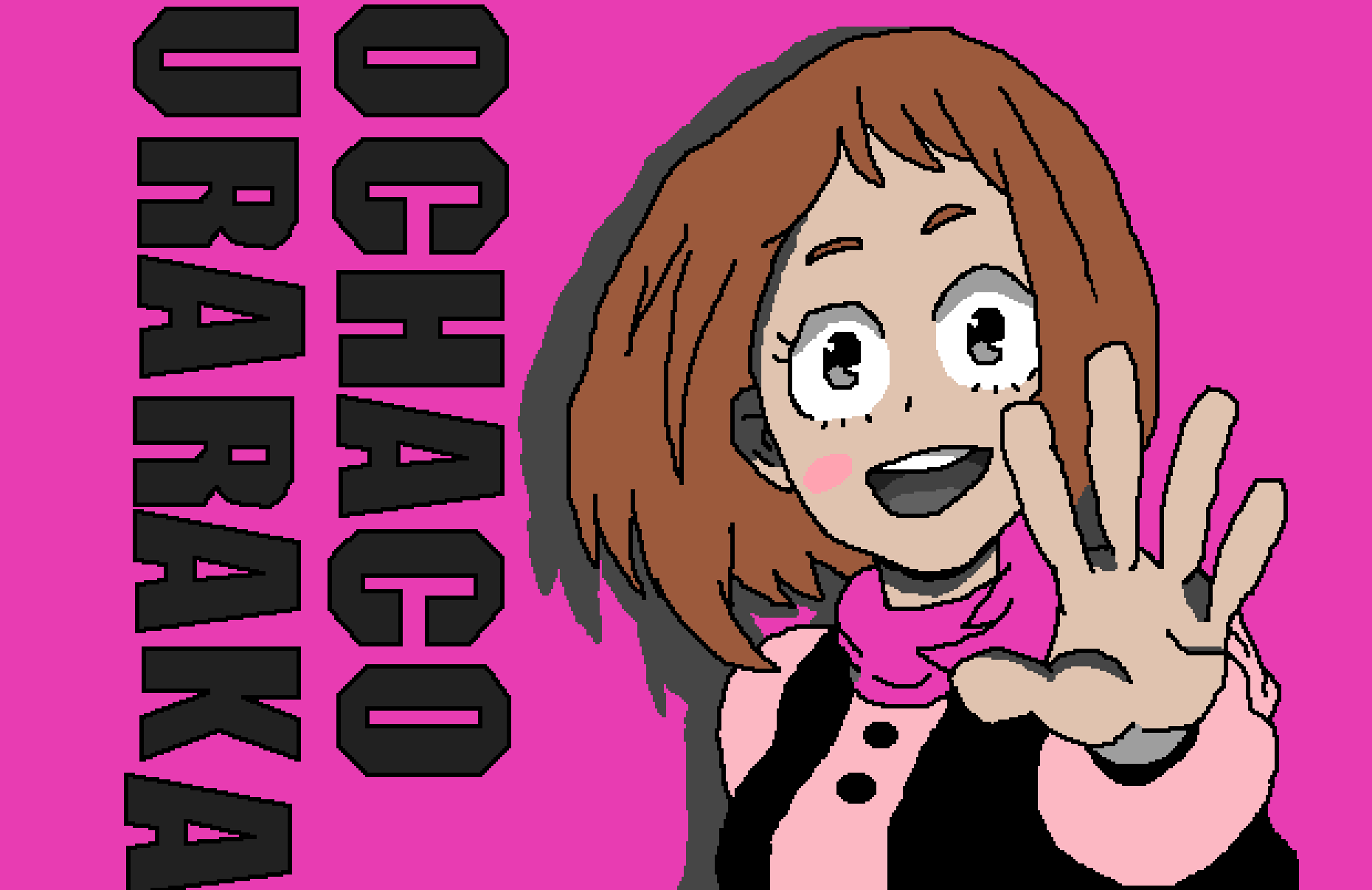 Pixilart - Ochaco Uraraka Base by DaisyO9
