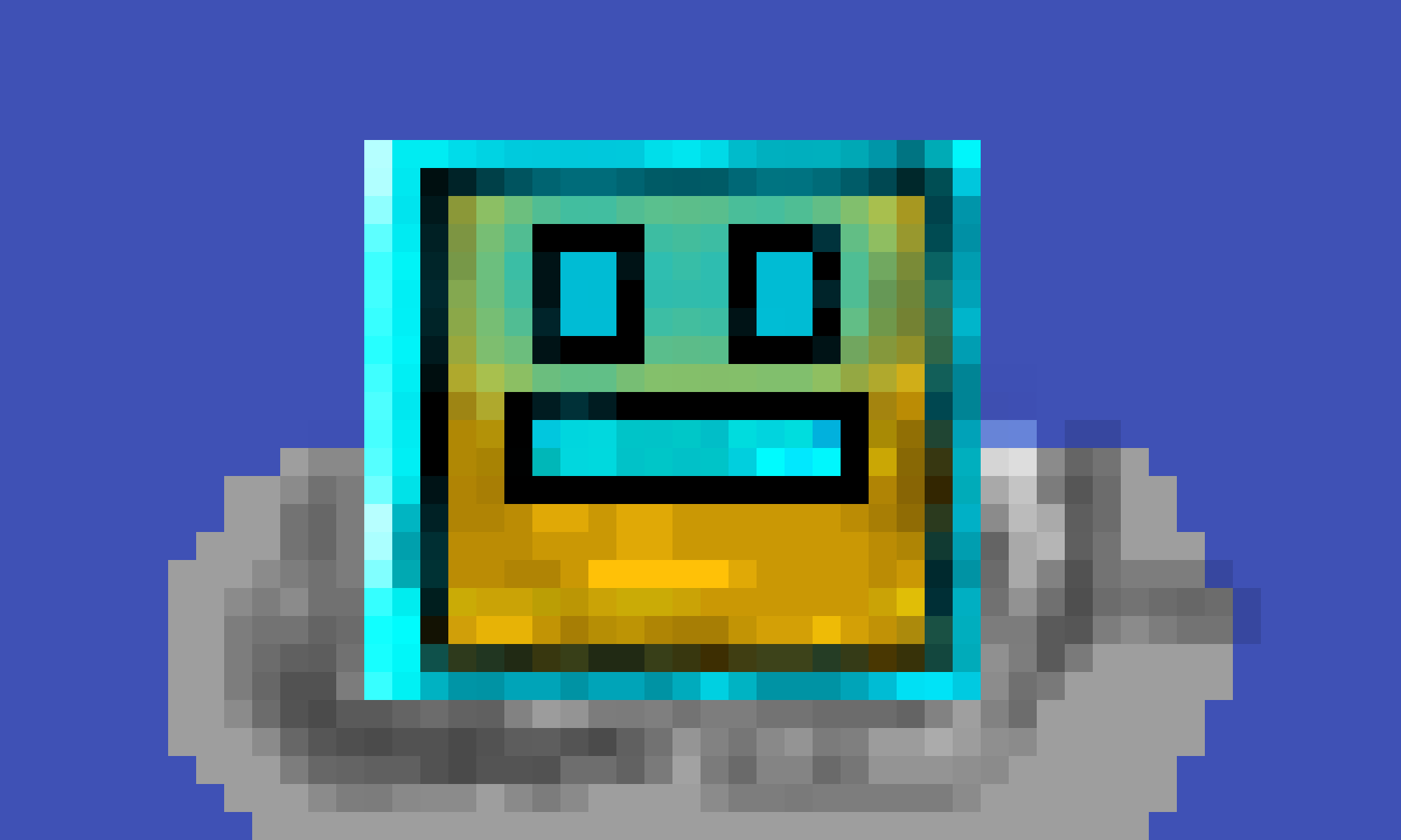 Pixilart - geometry dash guy by withlord-shark