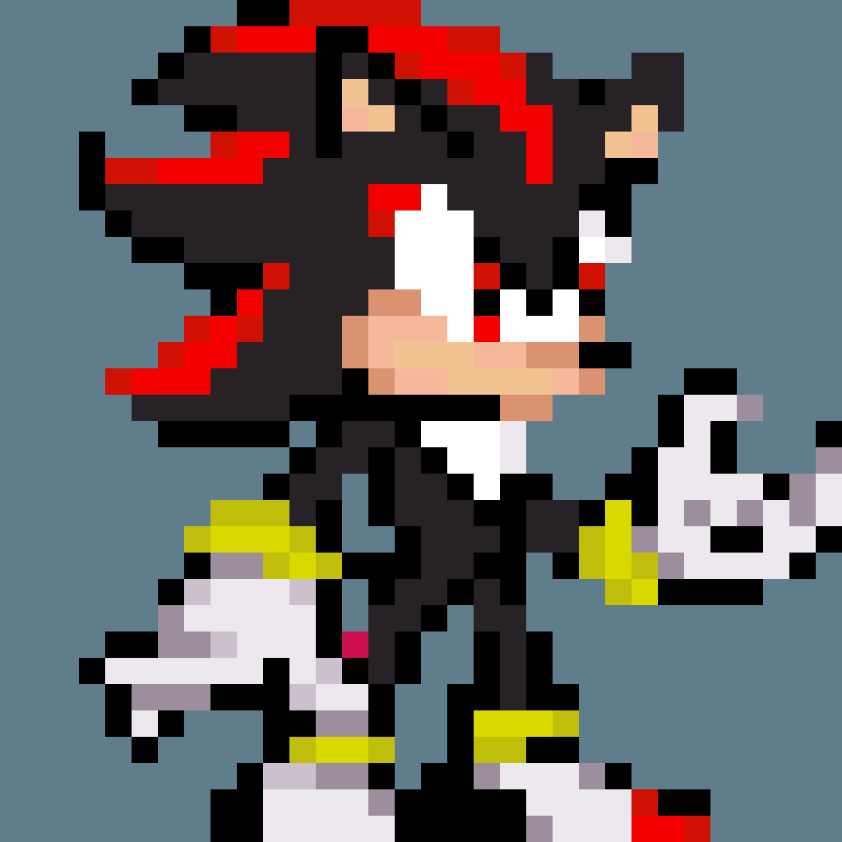 Pixilart - shadow the hedgehog by sanic-the-butt