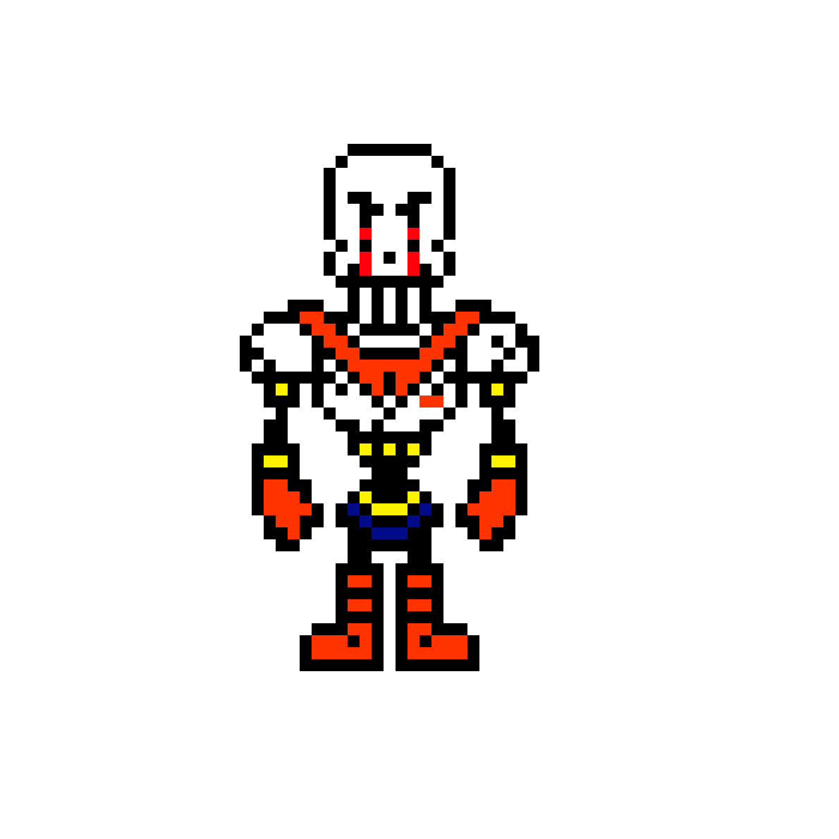 Pixilart - papyrus.exe overworld by ruben-the-guy