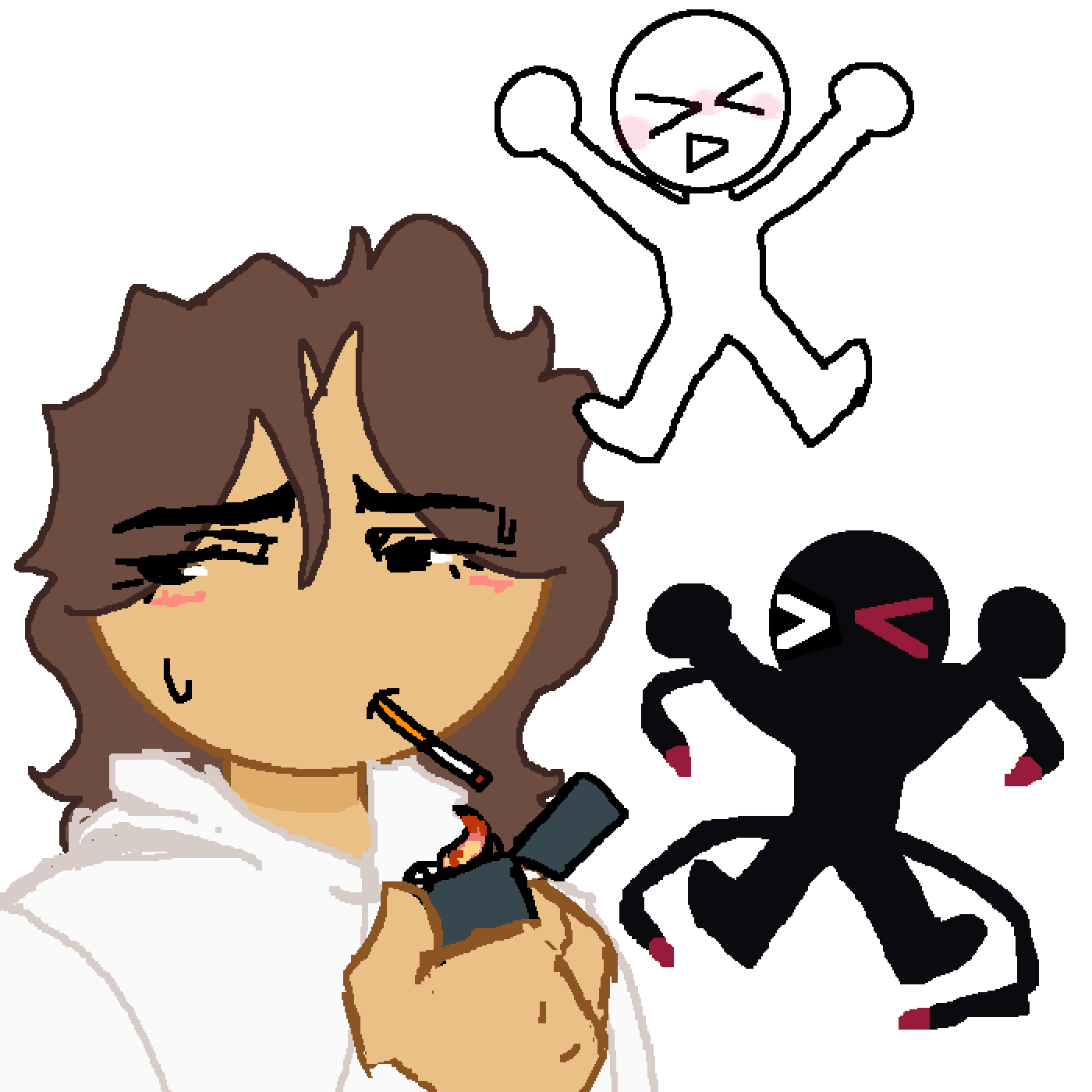 Pixilart - The two vicious children are going crazy HELP by TheReyesArtist