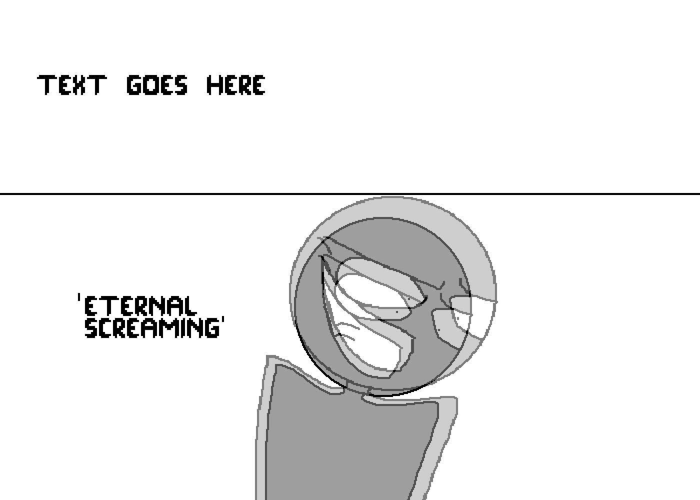 Pixilart - eternal screaming meme base by A-fox-named-nix
