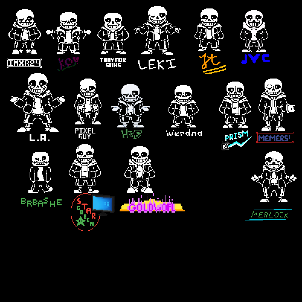 Pixilart - wow look its a sansss by goldnewofl76