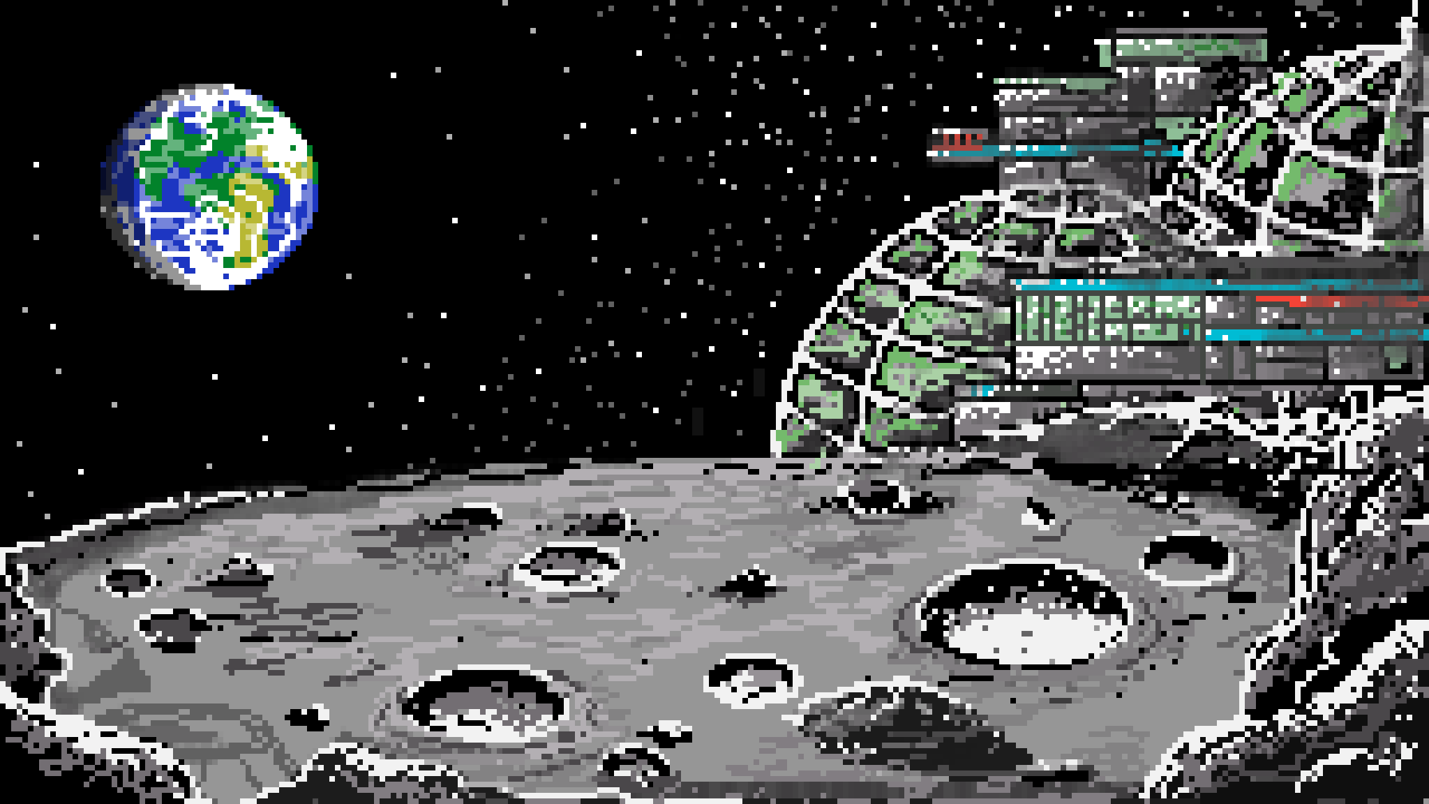 Pixilart - moon base by Solaland
