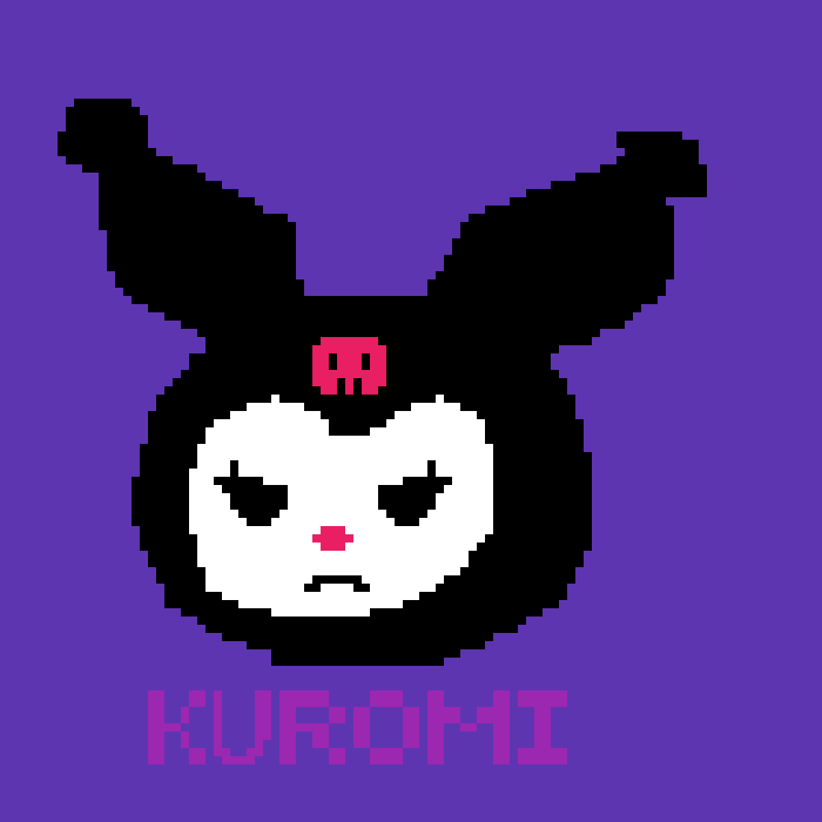 Pixilart - Kuromi by DxngerrFxrcee
