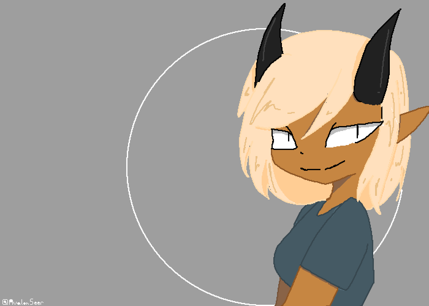 Pixilart - Oni Girl Base by Saeyo-Humijo