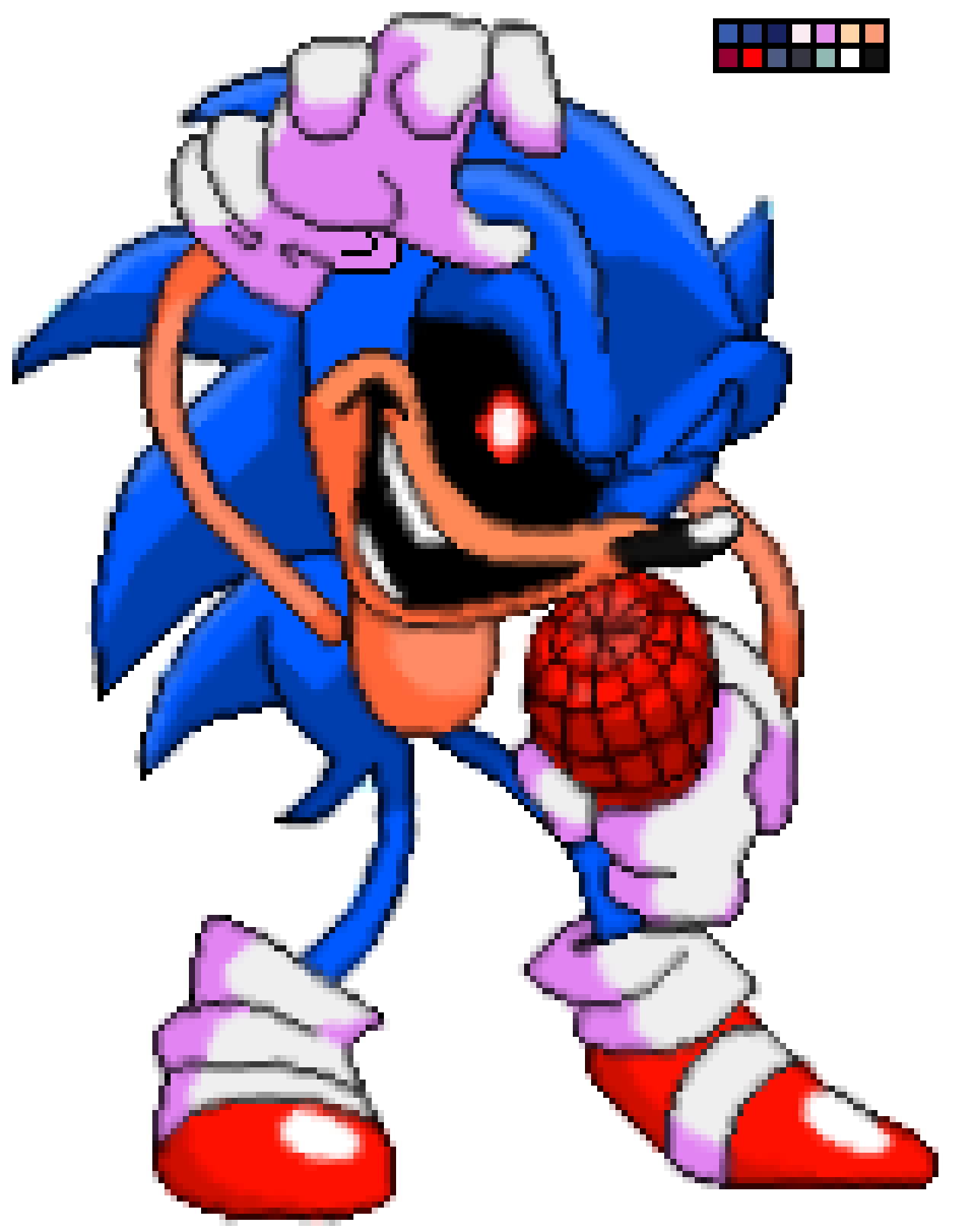 Pixilart - Sonic Base Sonic EXE in disguise by tmduhe65