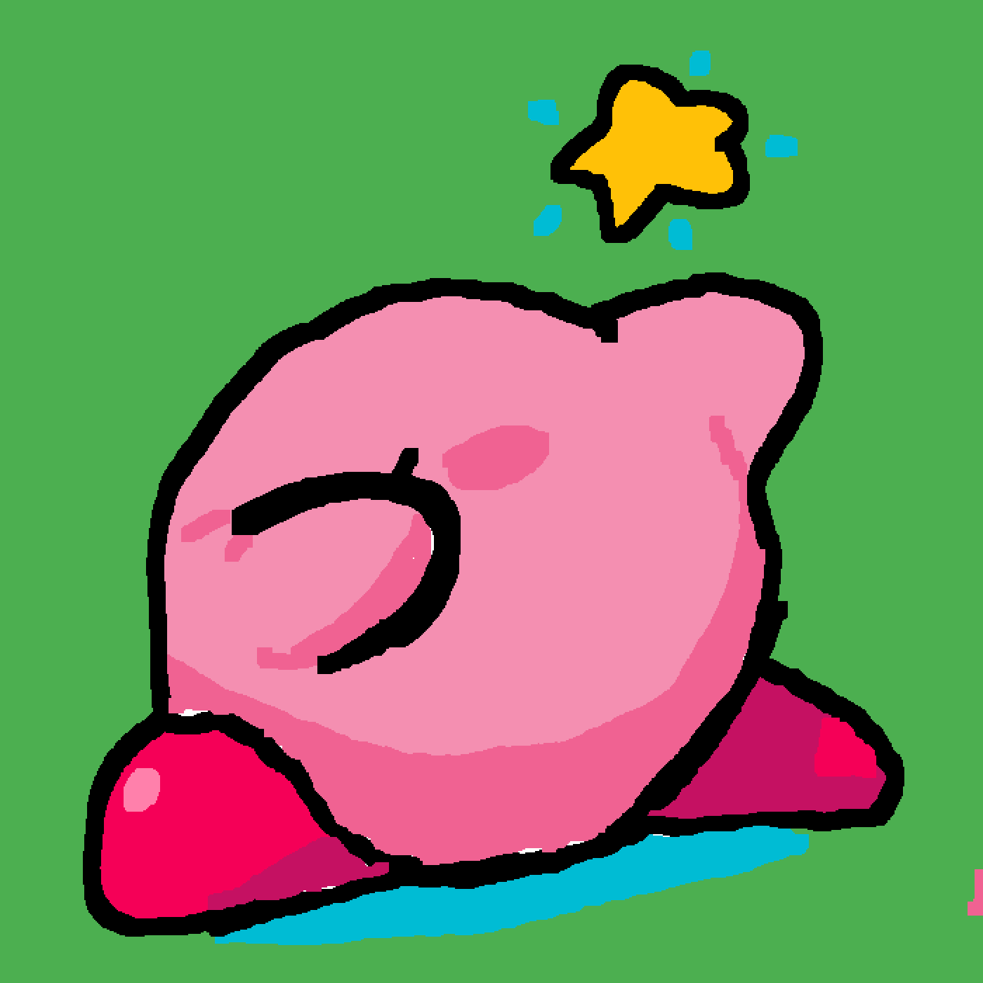 Pixilart - Kirby Dabbing by Villager9