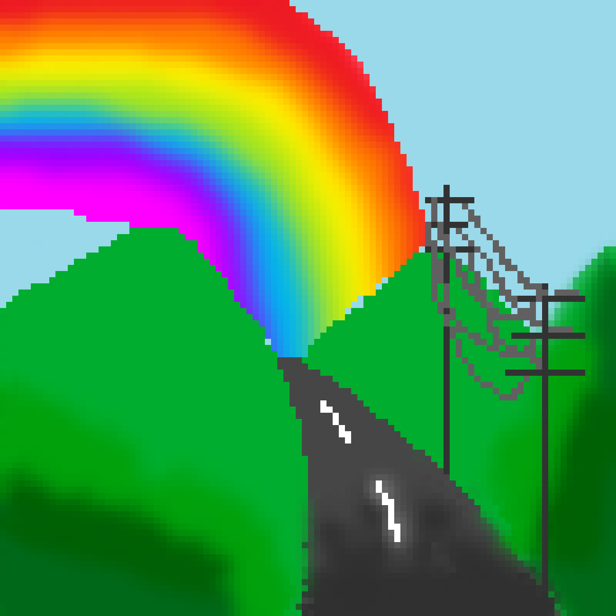 Pixilart - rainbow by daisy24