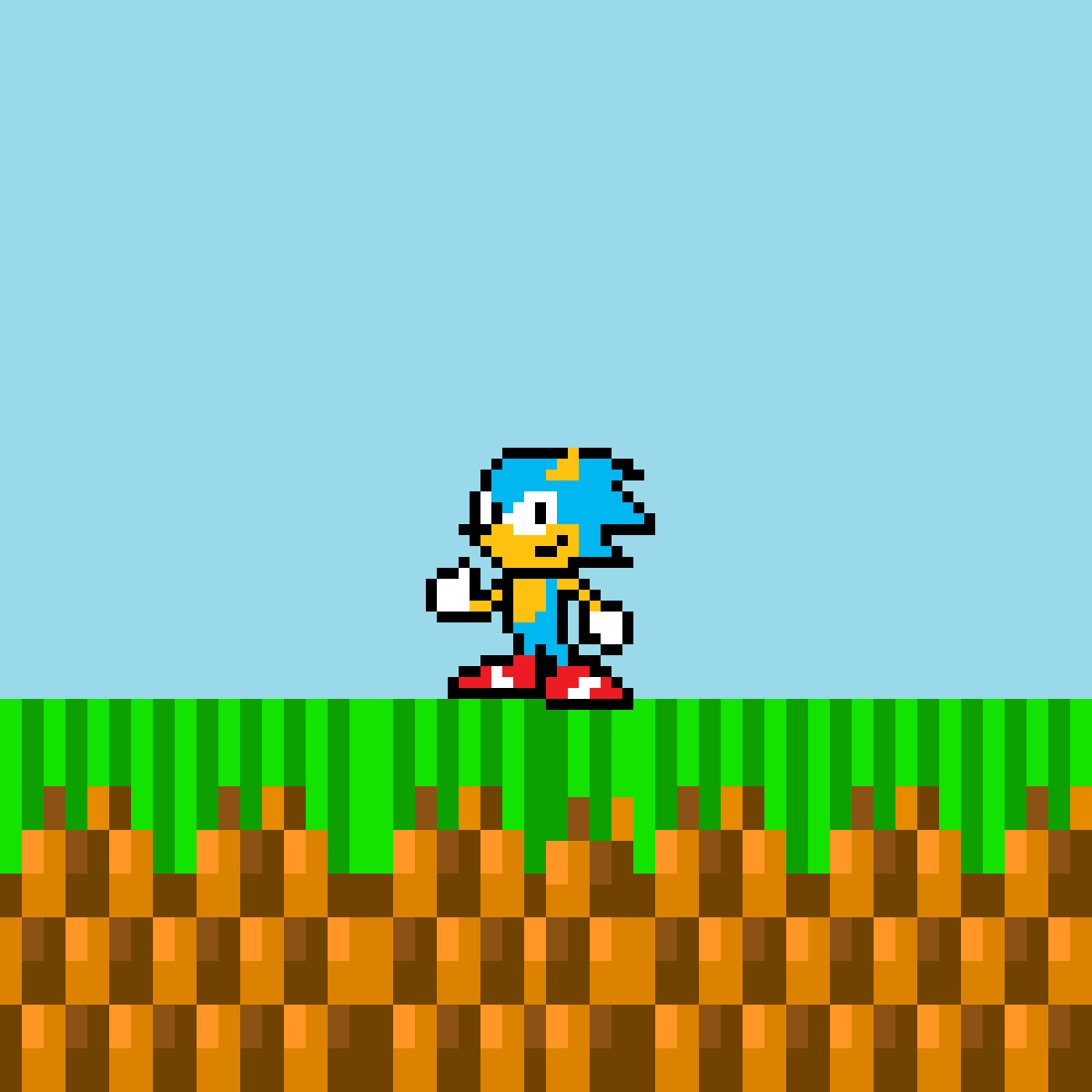 Sonic pixel art by NatGeo2916 - Pixilart