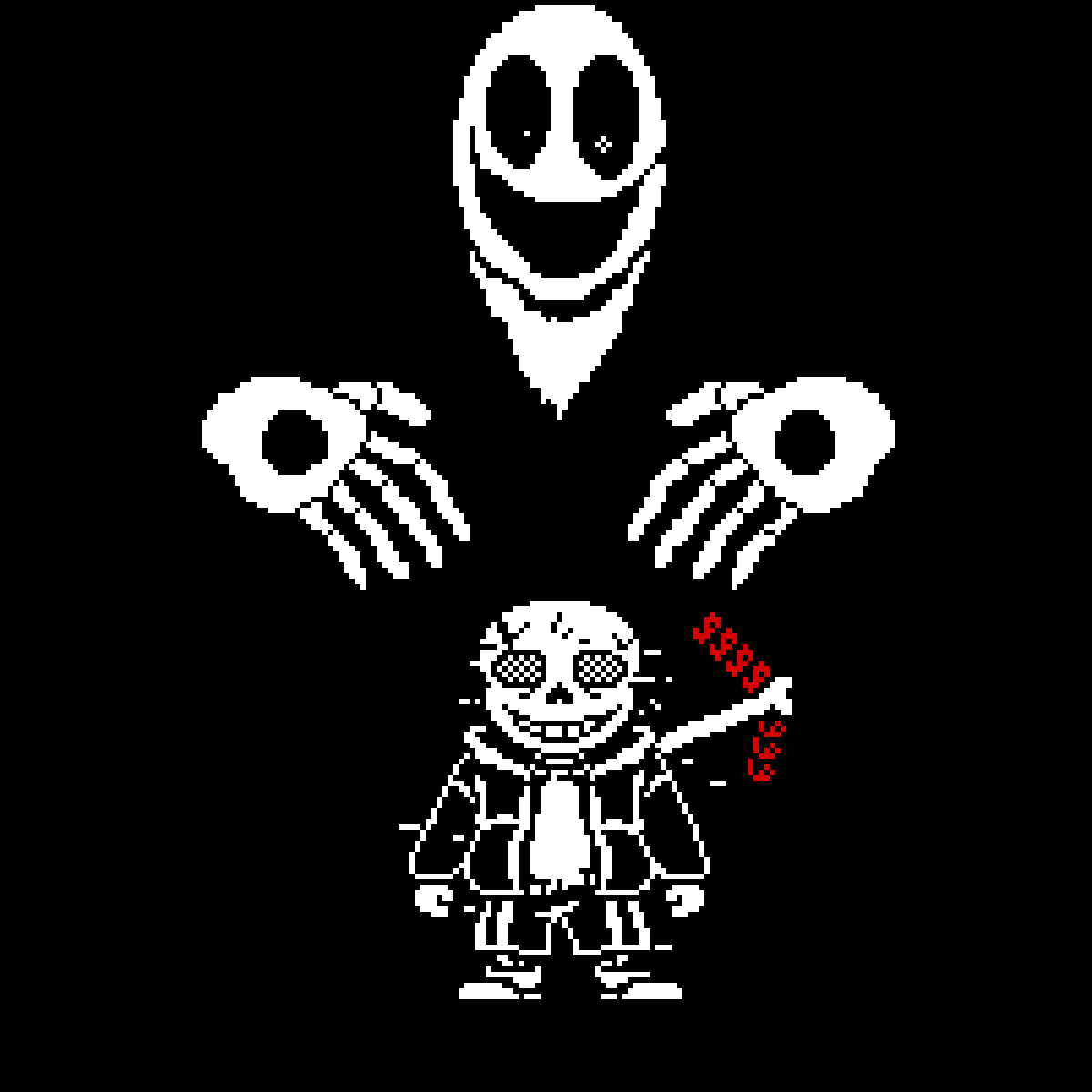 Pixilart - Sans phase 3 v2 by sans465
