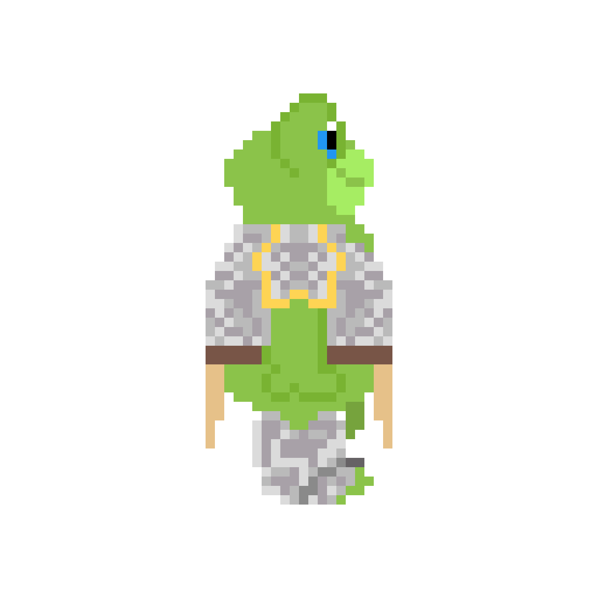Pixilart - Frog knight side view by pineapplesodaPo