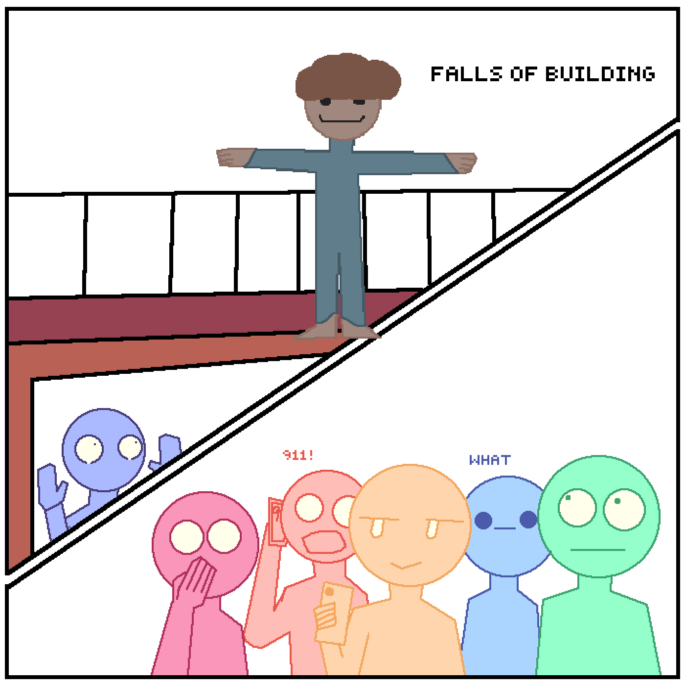 Pixilart - Dude falls off base by SalMatsuki
