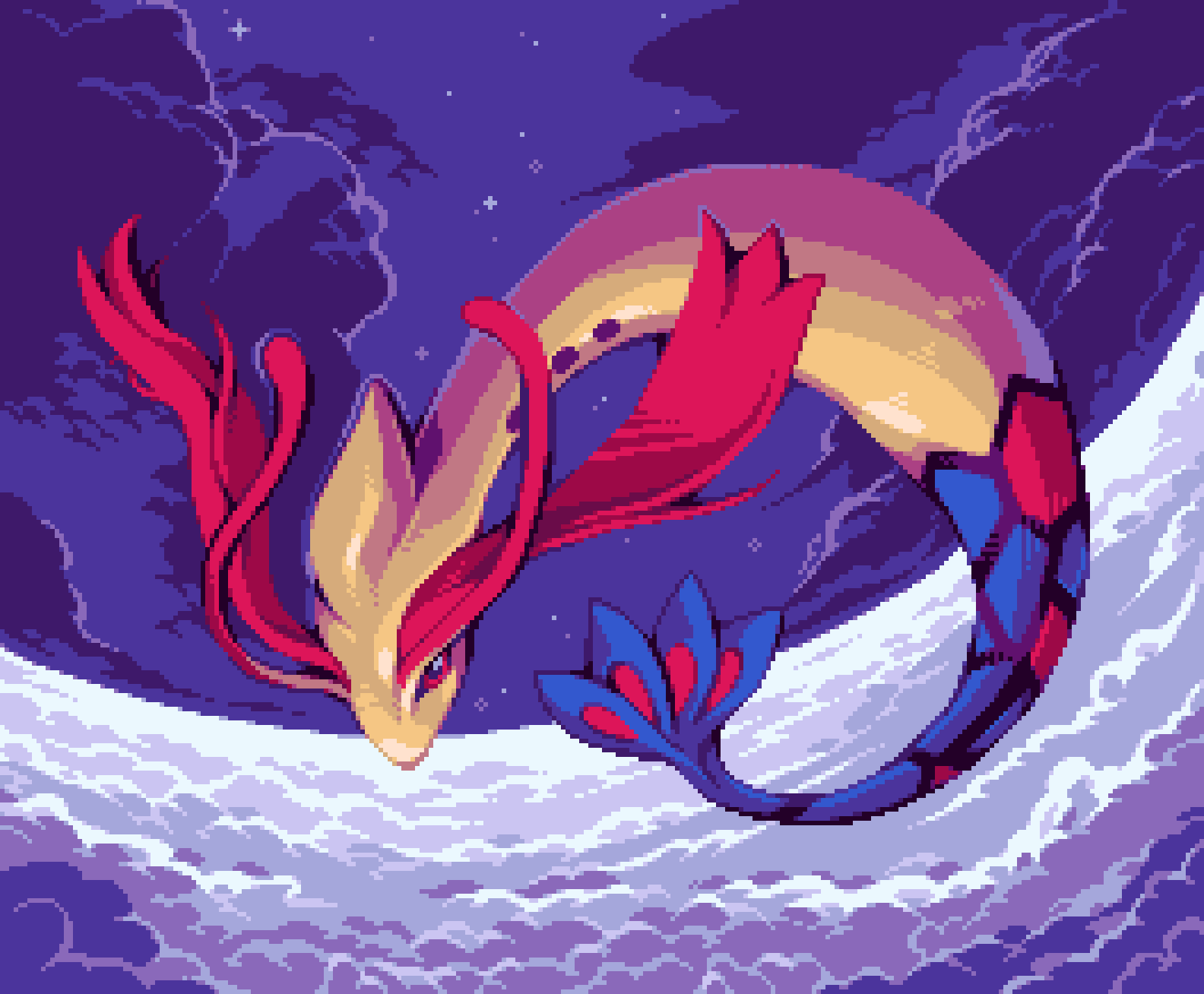Pixilart - milotic by came2slide