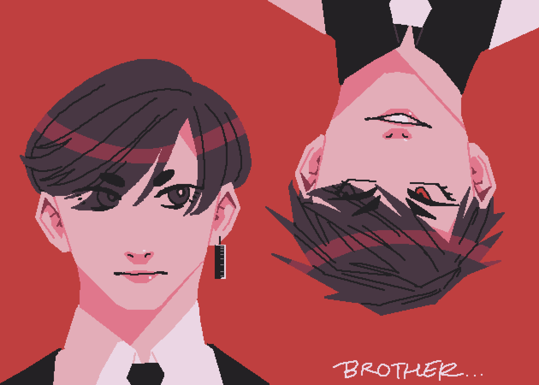 Pixilart - oh, brother... by 2red