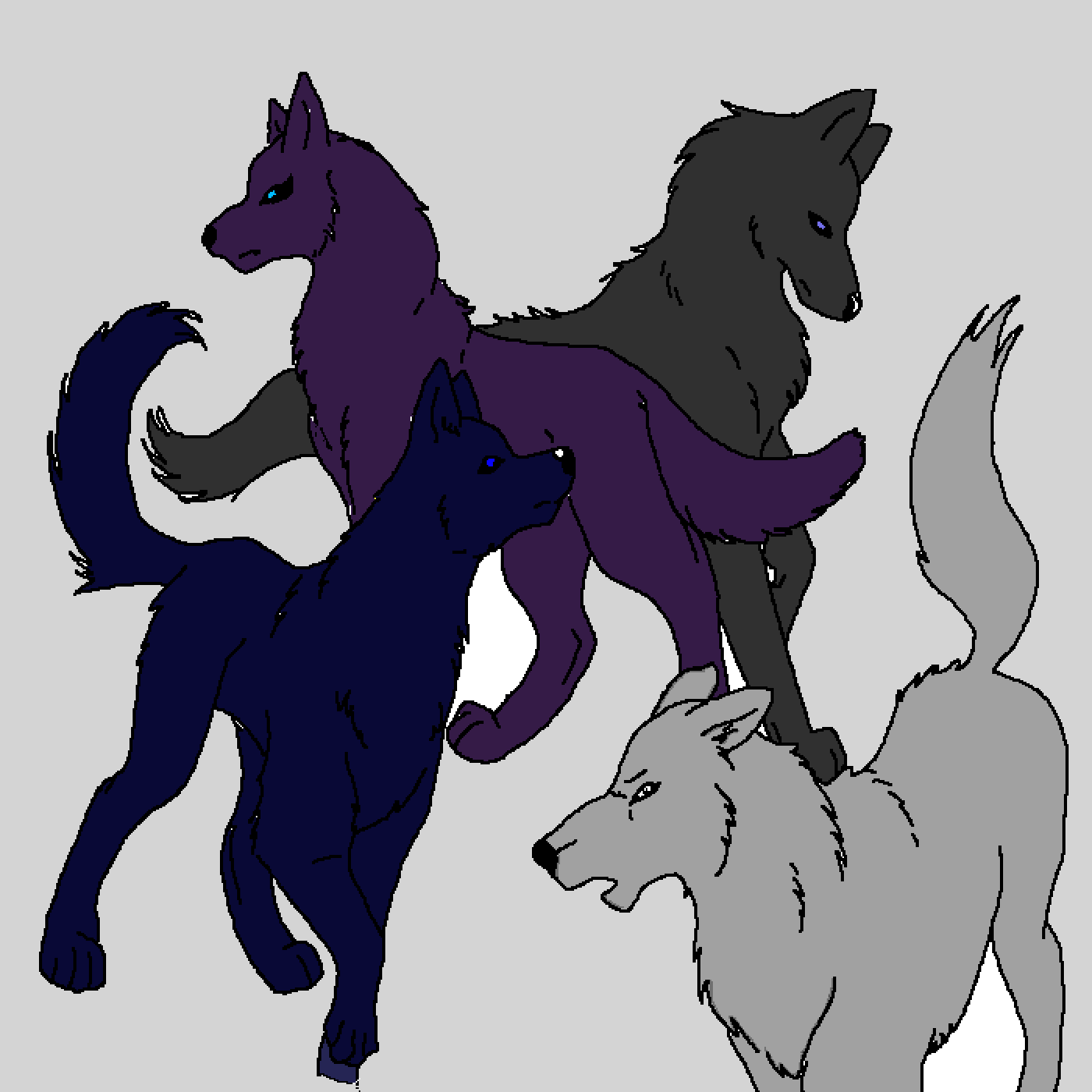 Pixilart - my wolf pack by London2015