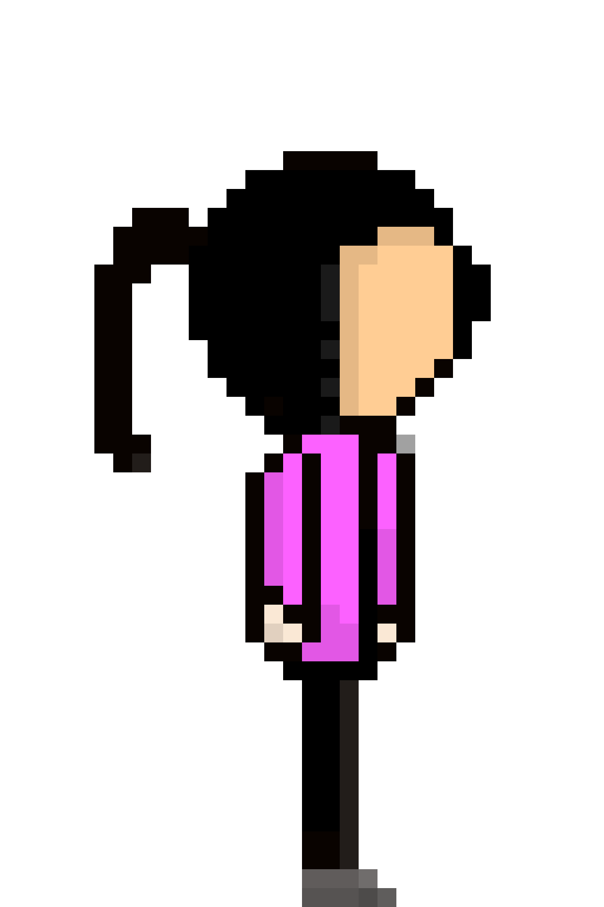 Pixilart - Shadow side view(Rough demo) by Milkshake235