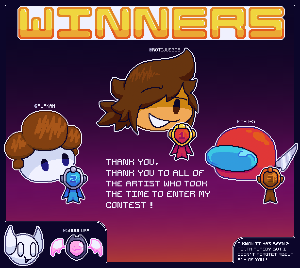 Pixilart - Fakemon Contest Winners by FlyerCraft