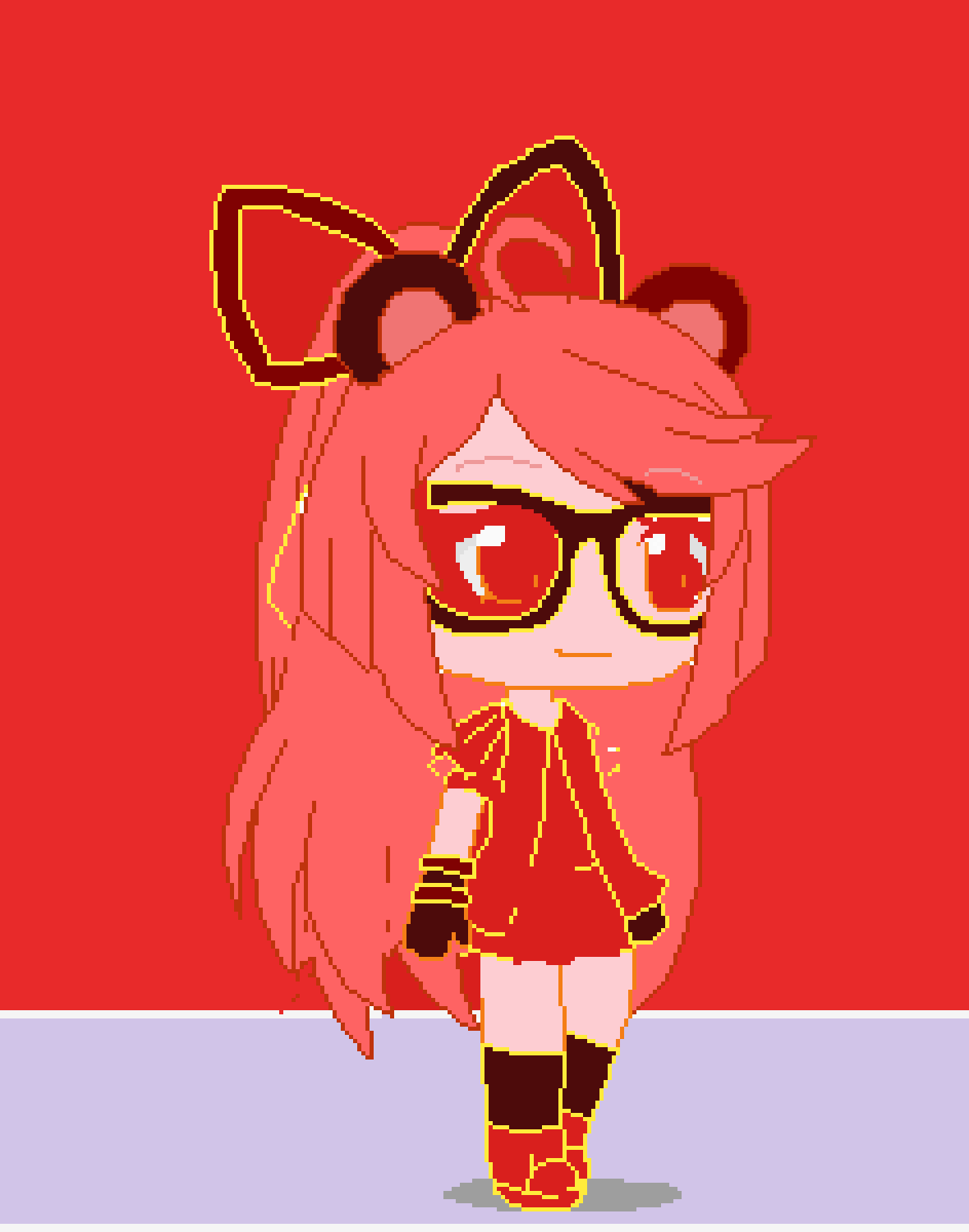 Editing Rainbow Gacha Girl - Free online pixel art drawing tool - Pixilart