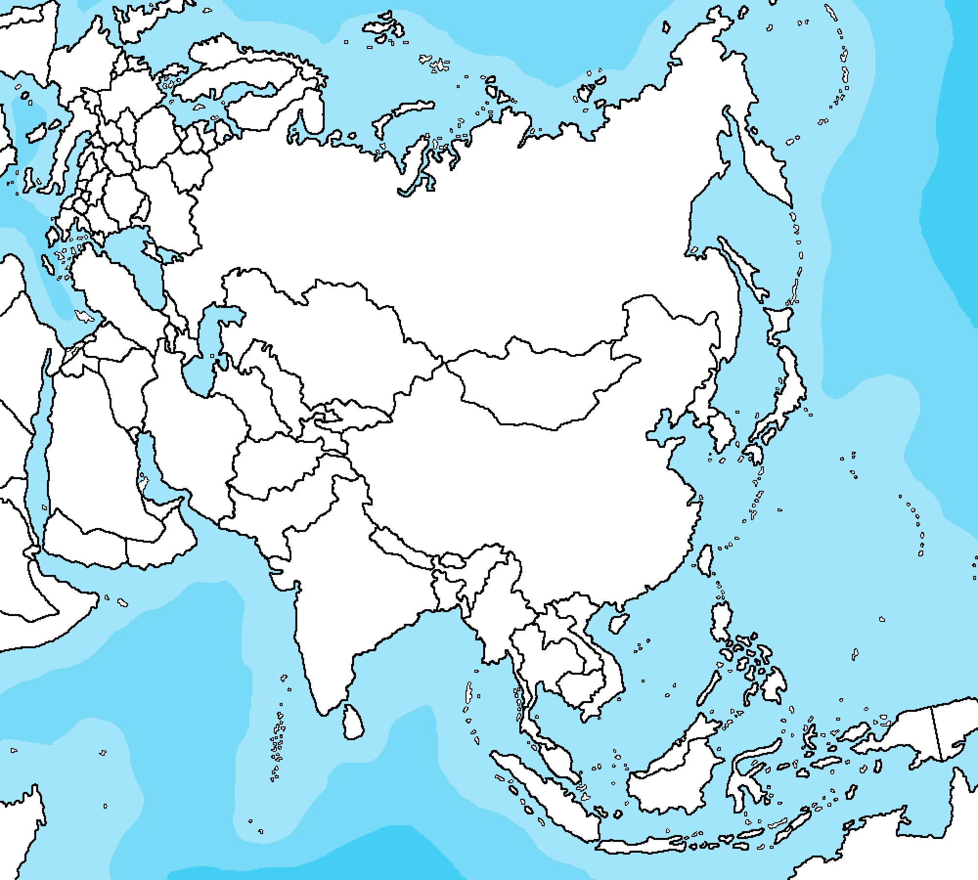 Pixilart - Modern Map Of Asia by FAMK