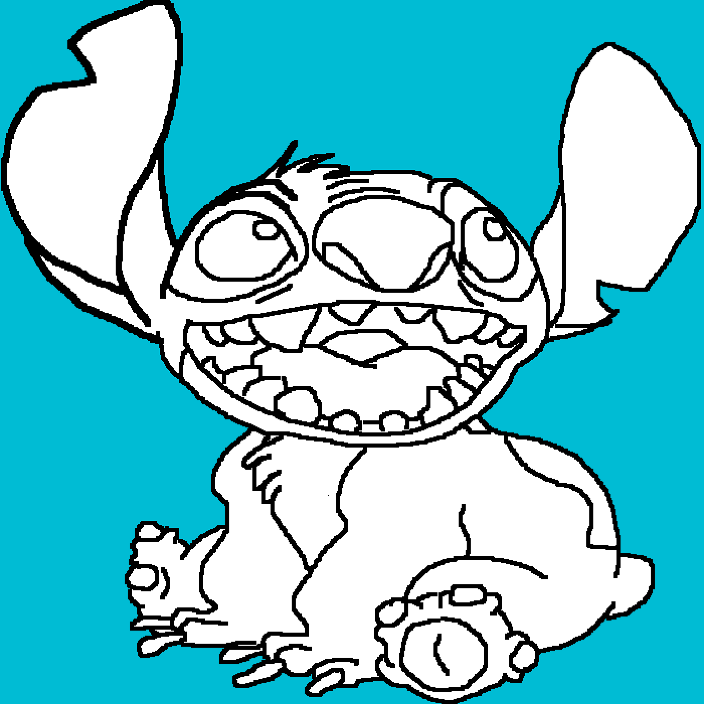 Pixilart - Stitch Base by chase-mueller