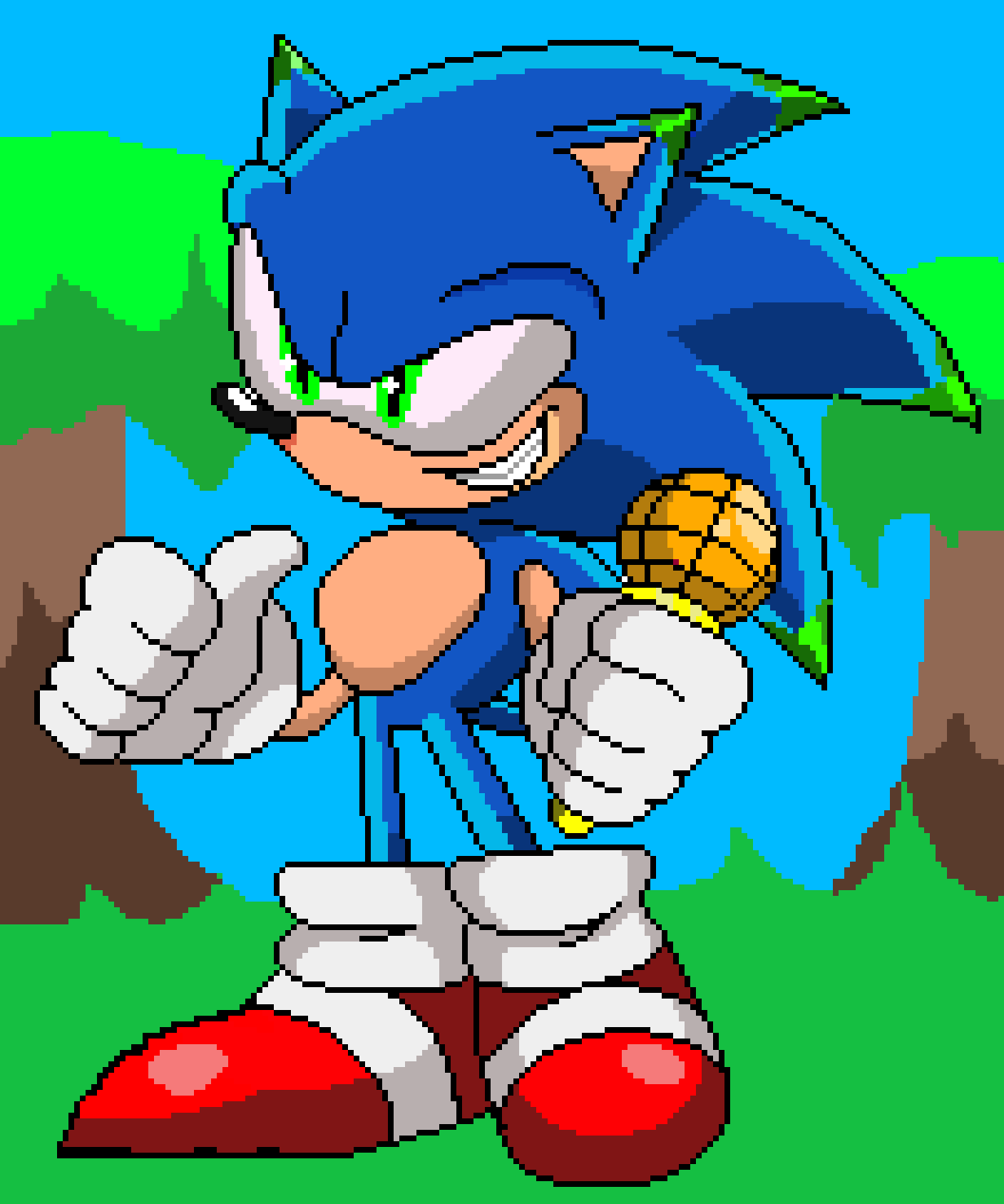 Pixilart - Sonic NOT EXE SONIC 3 USADO SONIC 3 SPRITES QUE VOCÊ P by ...