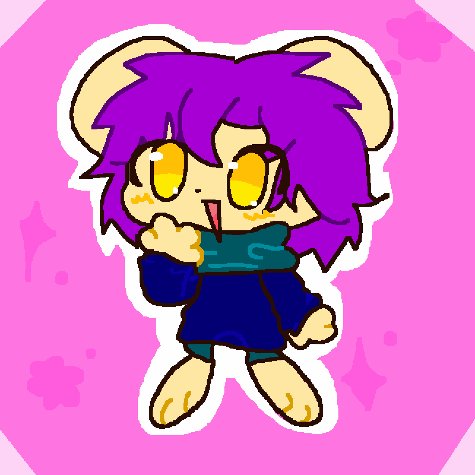 Pixilart - Silly Purple Guy @mario6000 by BUNNYCHANUwU