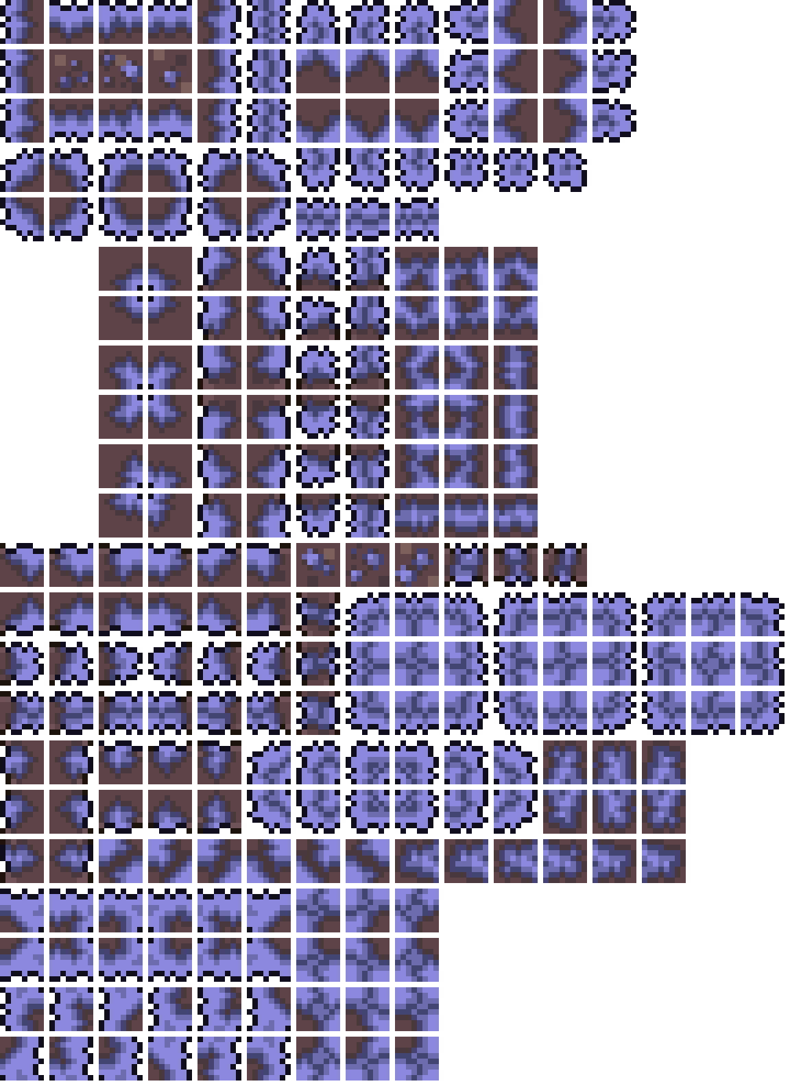 Pixilart - Terraria Tile ID #661 | Corrupt Jungle Grass by tSpritesheeter