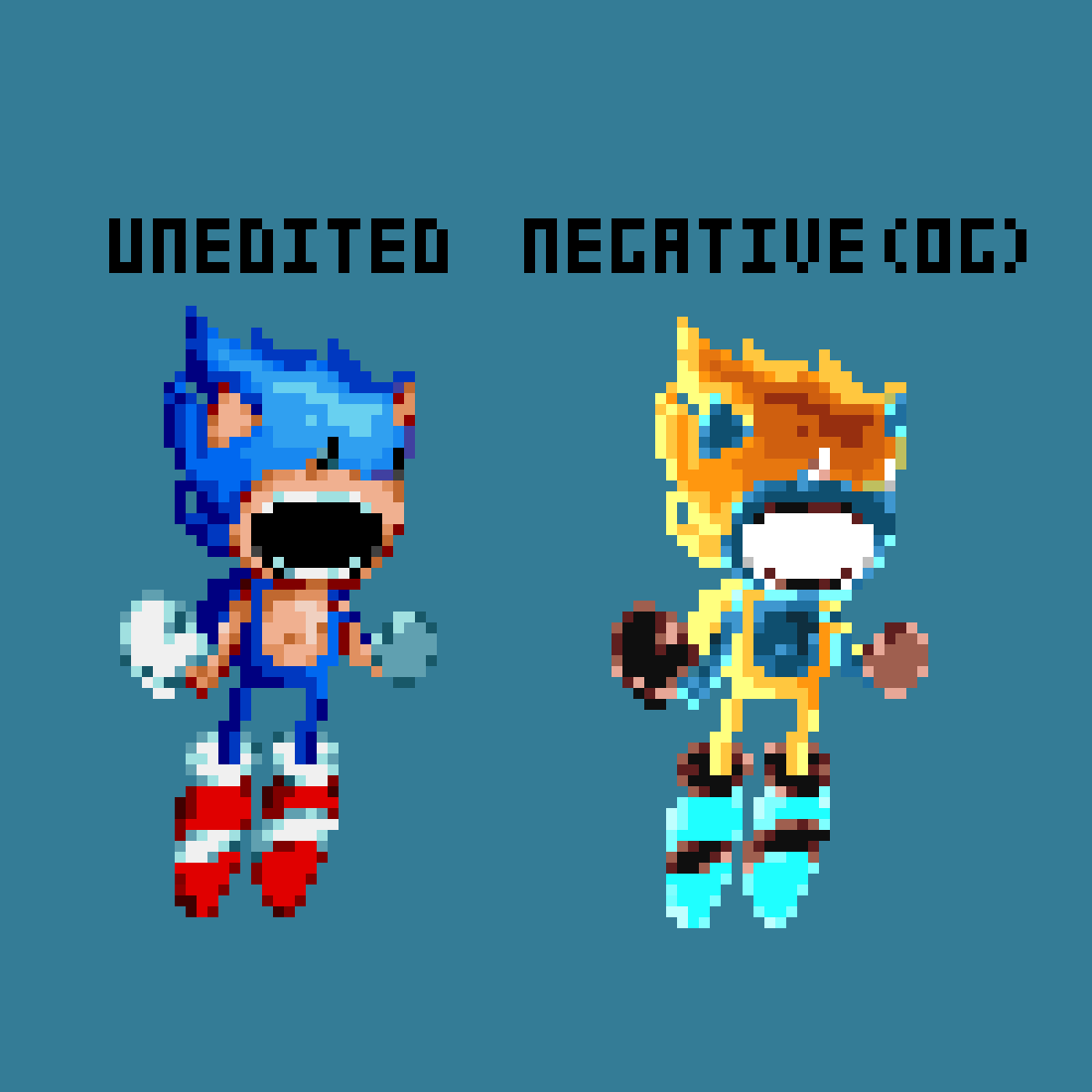 Pixilart - multi sonic by blue-blue