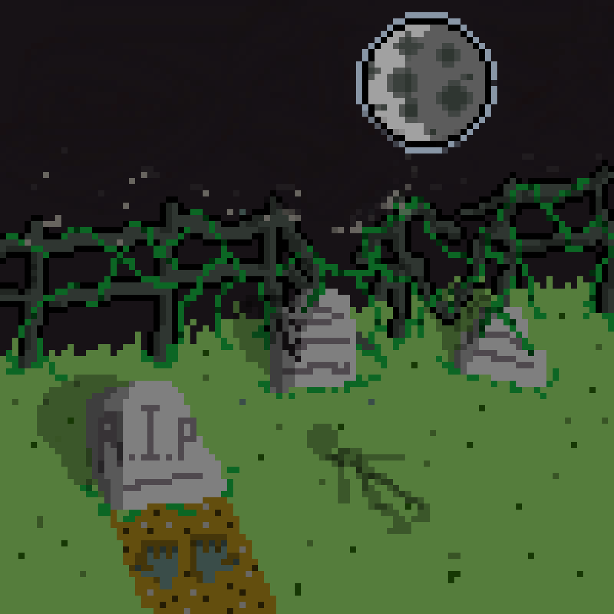Pixilart - The Shadow Man's Graveyard by Gixty