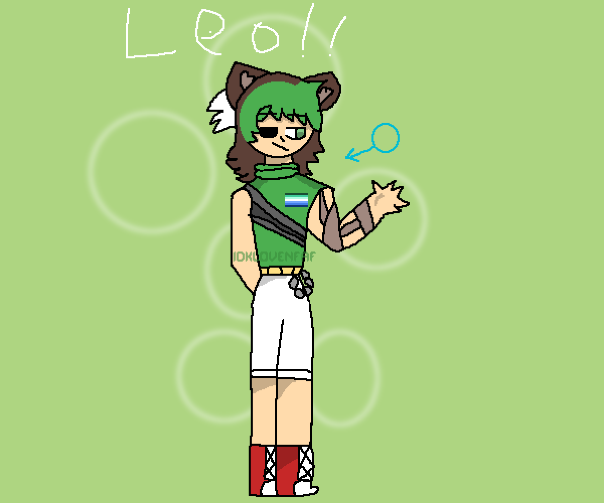 Pixilart - Genderblend Leo by idklovefnaf