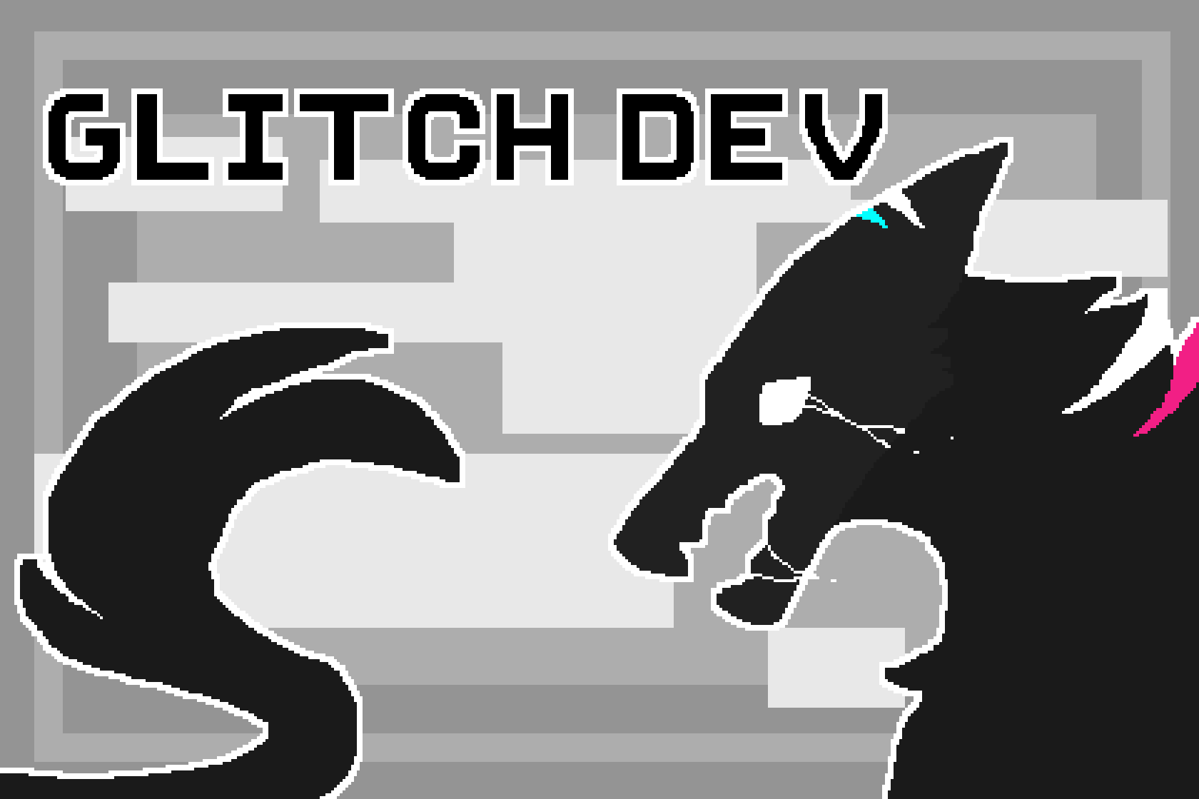 Pixilart - glitch wolf by Glitch-dev