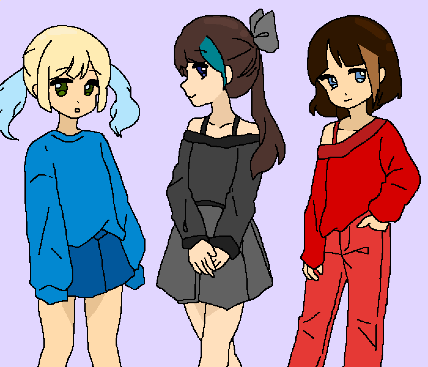 Pixilart - my oc and friends by Luna-11