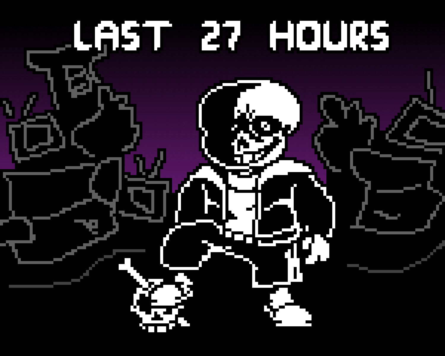 Pixilart - Undertale last 27 hours waterfall encounter by negativetale