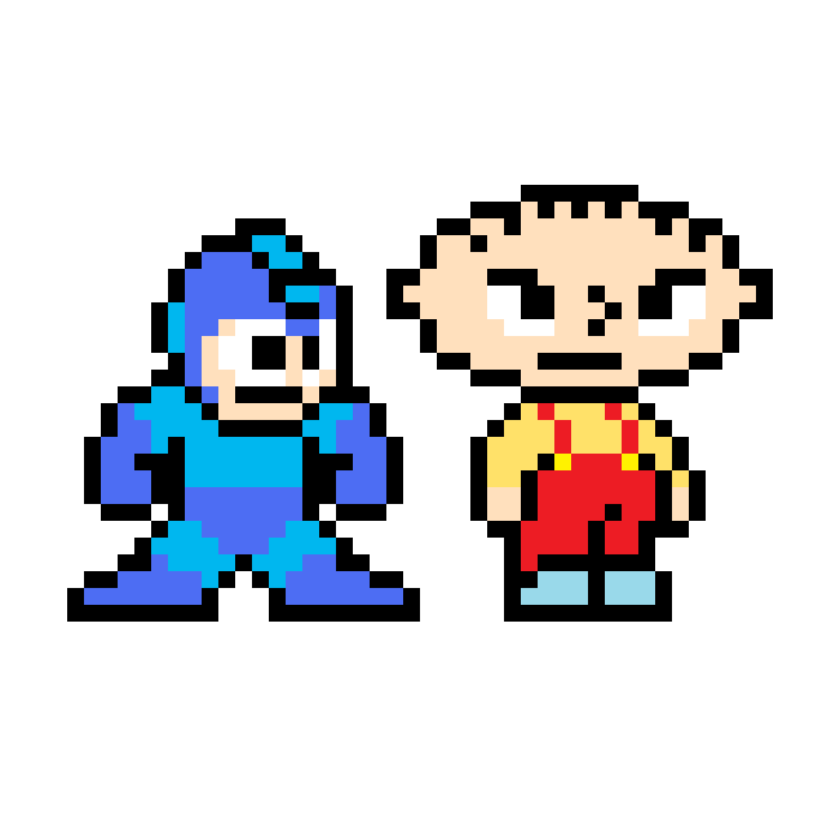 Pixilart - Mega Man Styled Stewie Griffin Sprite by BoiTorchic