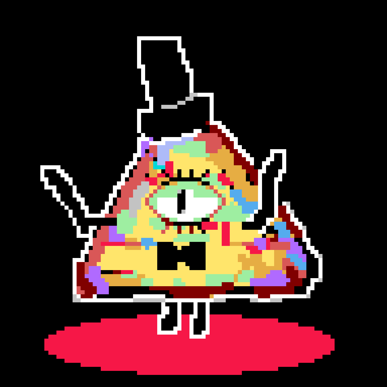 Pixilart - Bill Cipher by Ventque