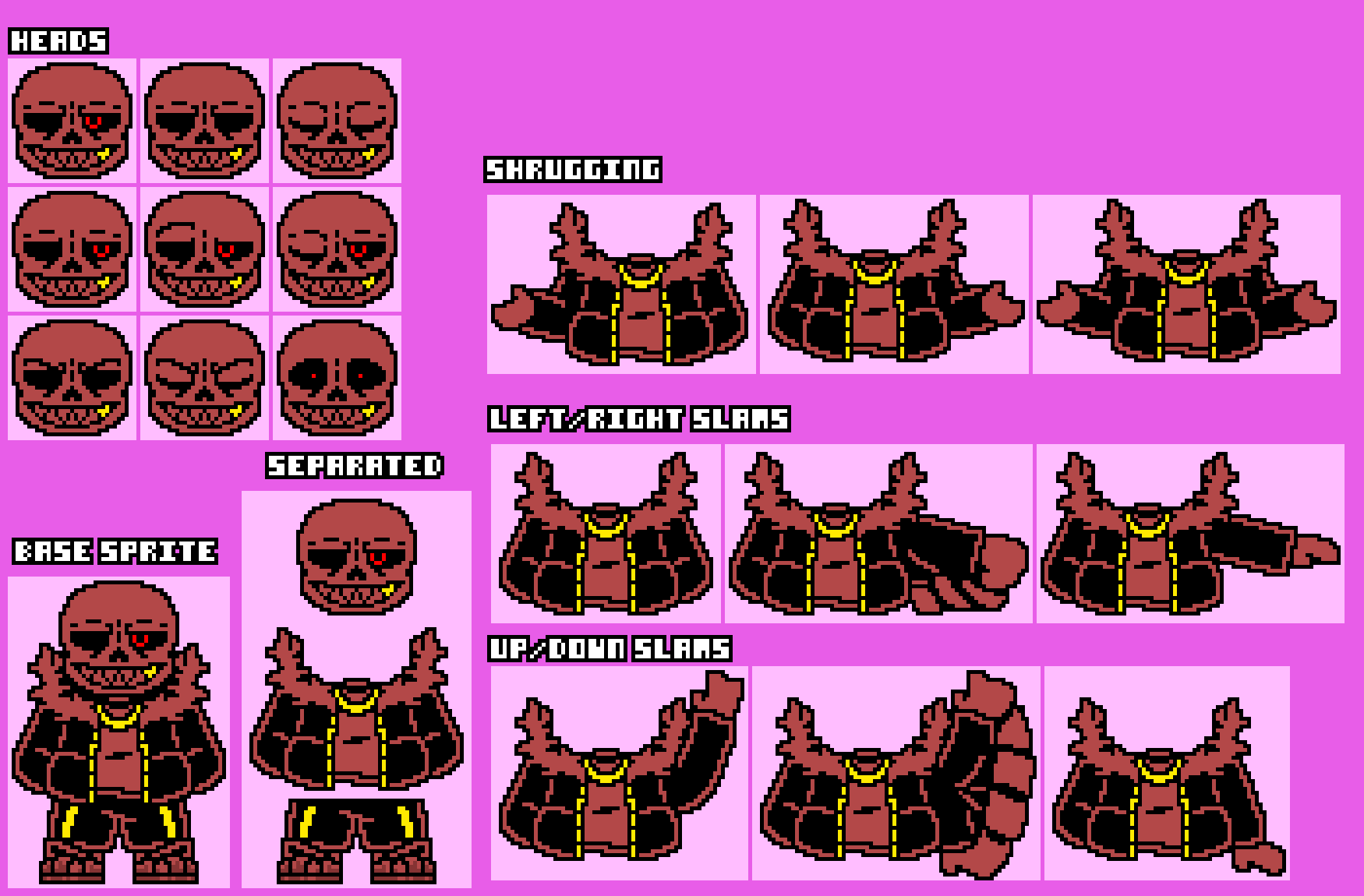 Pixilart - Uf ge ph1 sprite sheet by The-Prism