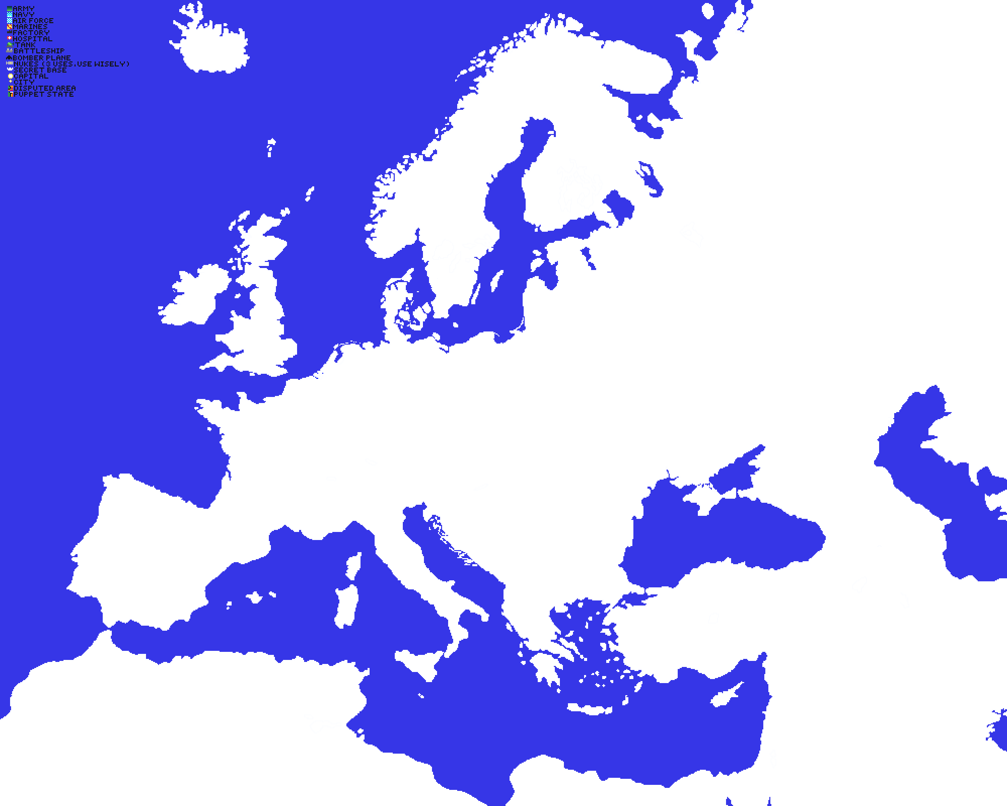 Editing Map of Creation:Europe - Free online pixel art drawing tool ...