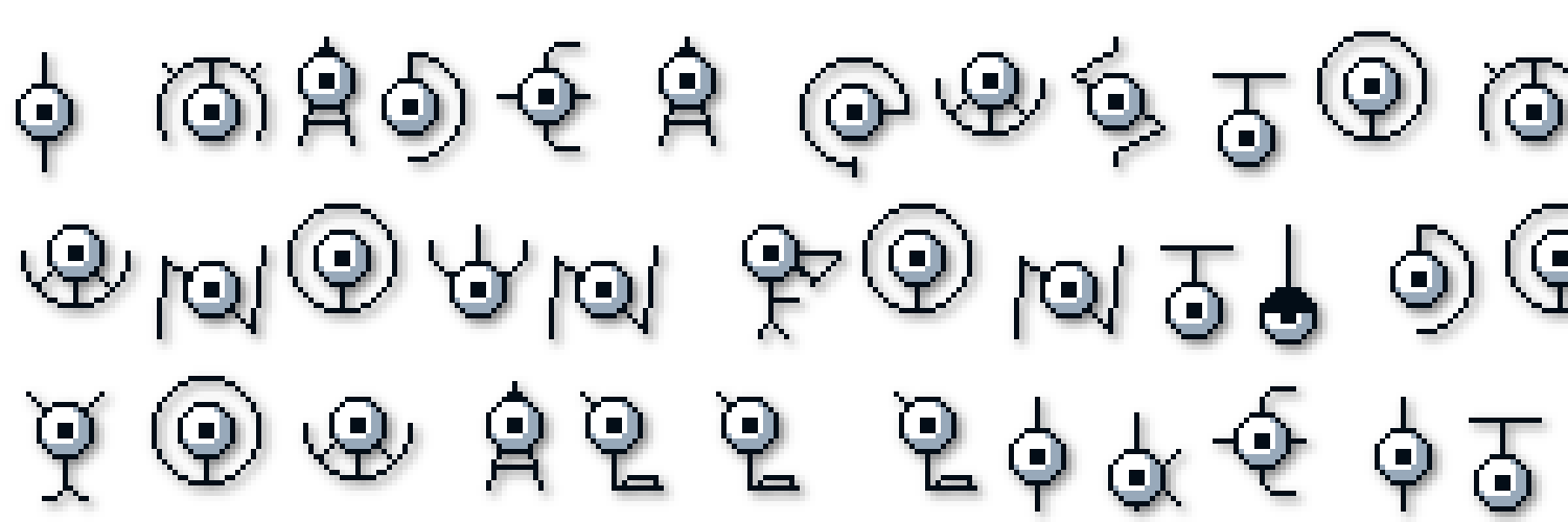 Pixilart - I made a custom Pokemon unown font by FrailQuail
