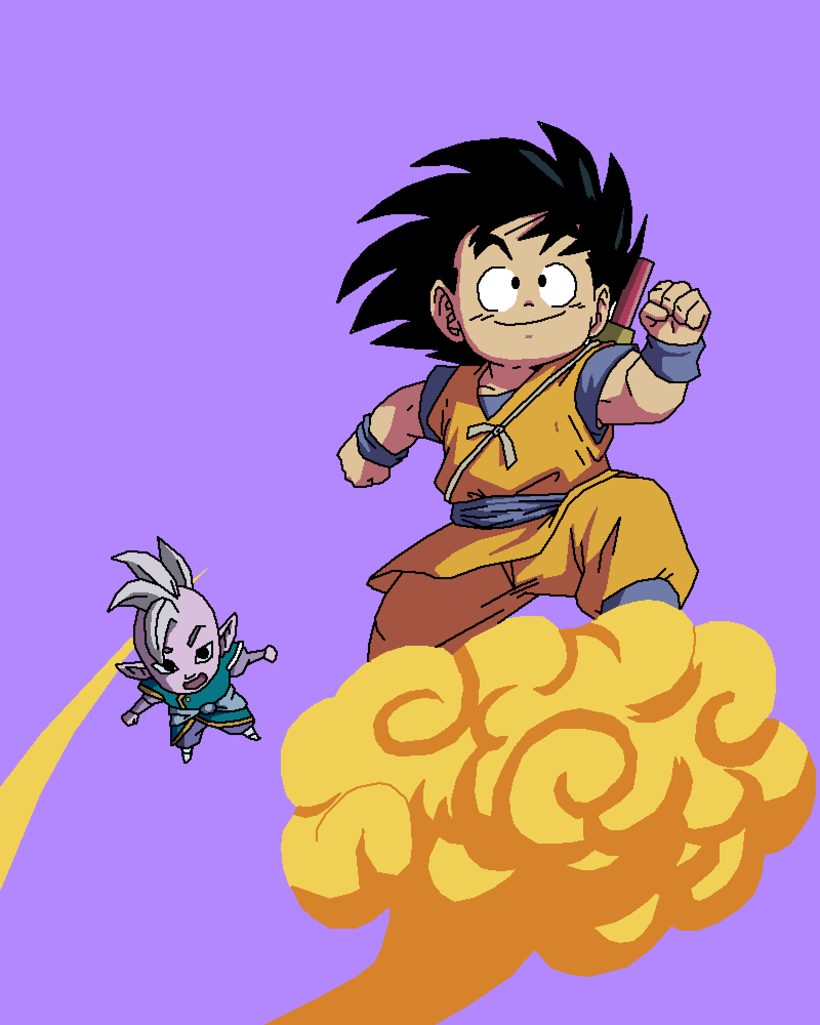 Pixilart - DRAGON DAIMA - GOKU & NAHARE by Dokkanarts